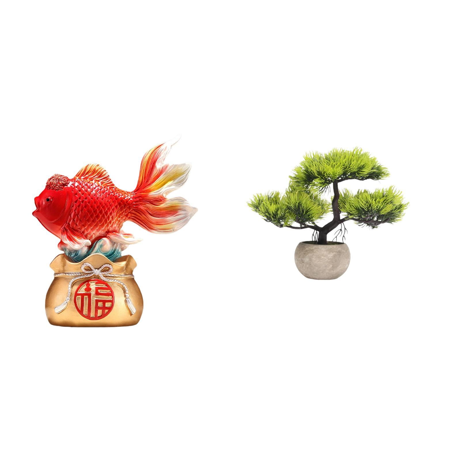 CarpNettore Chinese Feng Shui Fish Statue Decorative Statue Koi ...