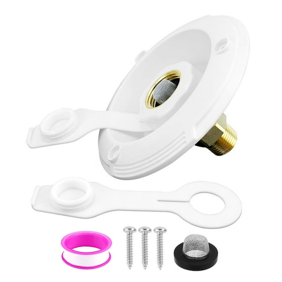 CarpNettore City Water Fill Inlet 3/4 NH Female to 1/2 NPT Male Flange ...