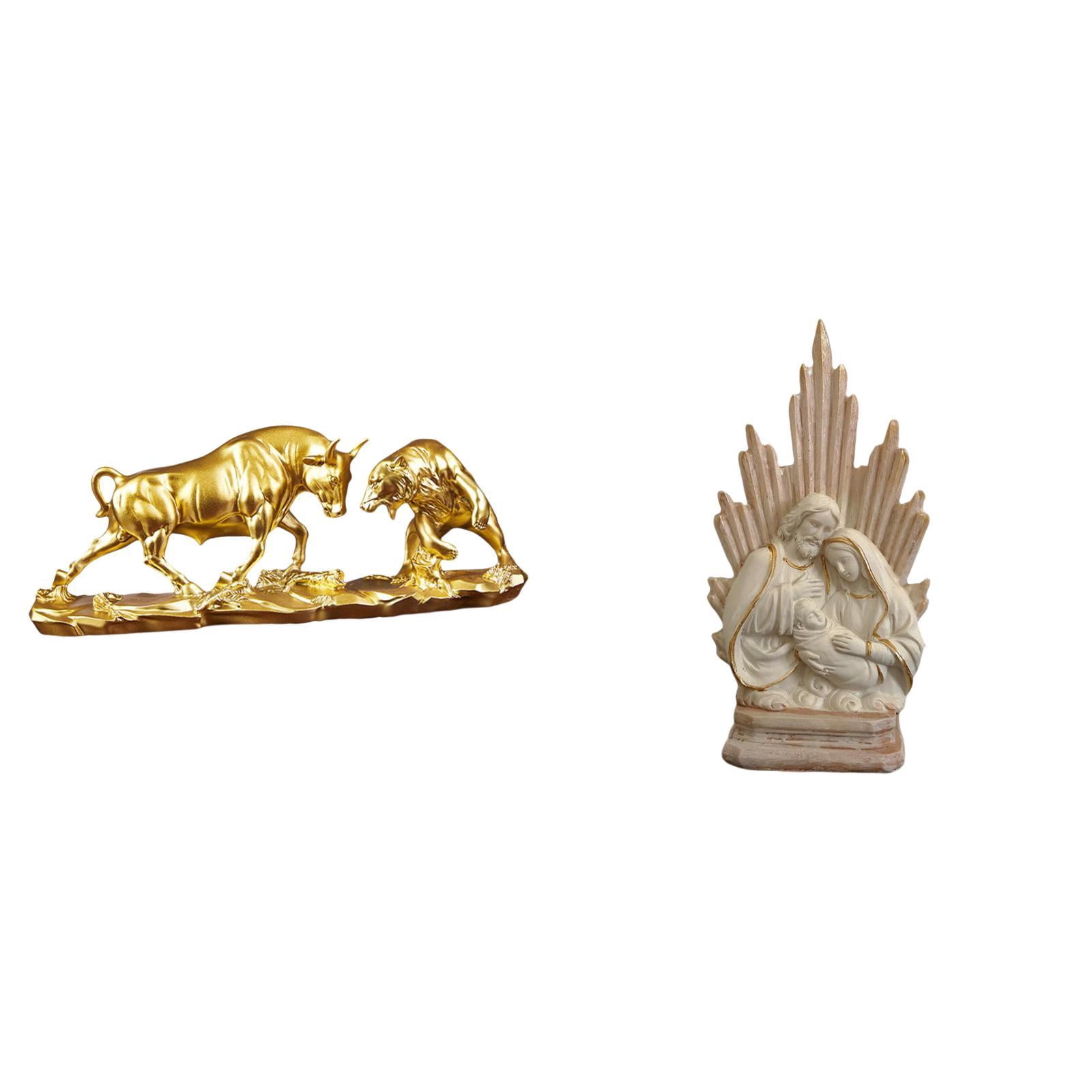 CarpNettore Classic Christian Bull Statue Modern Artwork Chinese Style ...