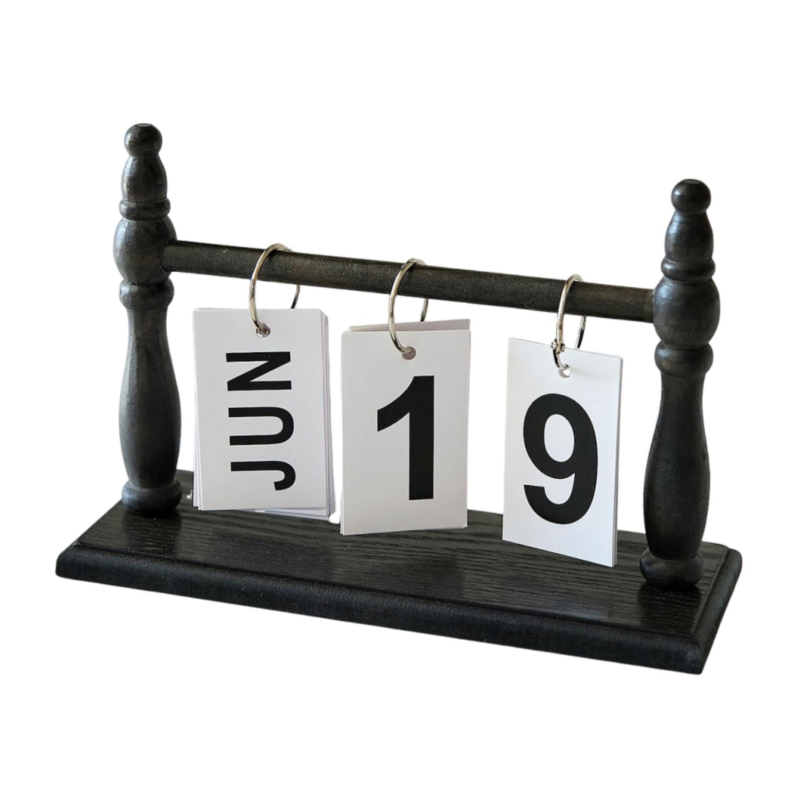 CarpNettore Desk Calendar Daily Standing Flip Desktop Calendar for ...
