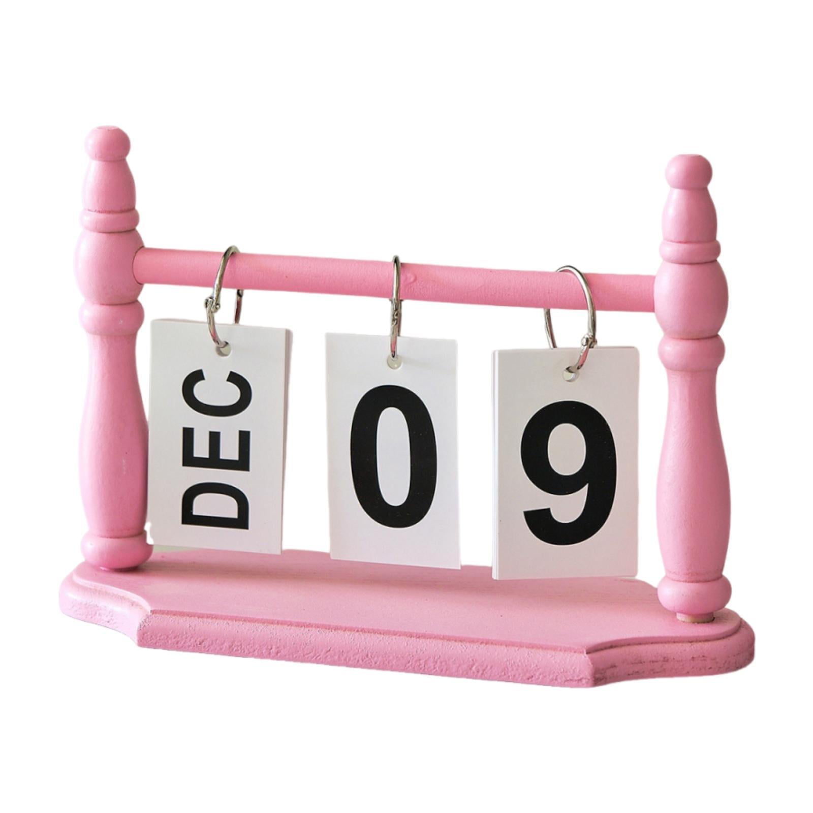 CarpNettore Desk Calendar Daily Standing Flip Desktop Calendar for ...