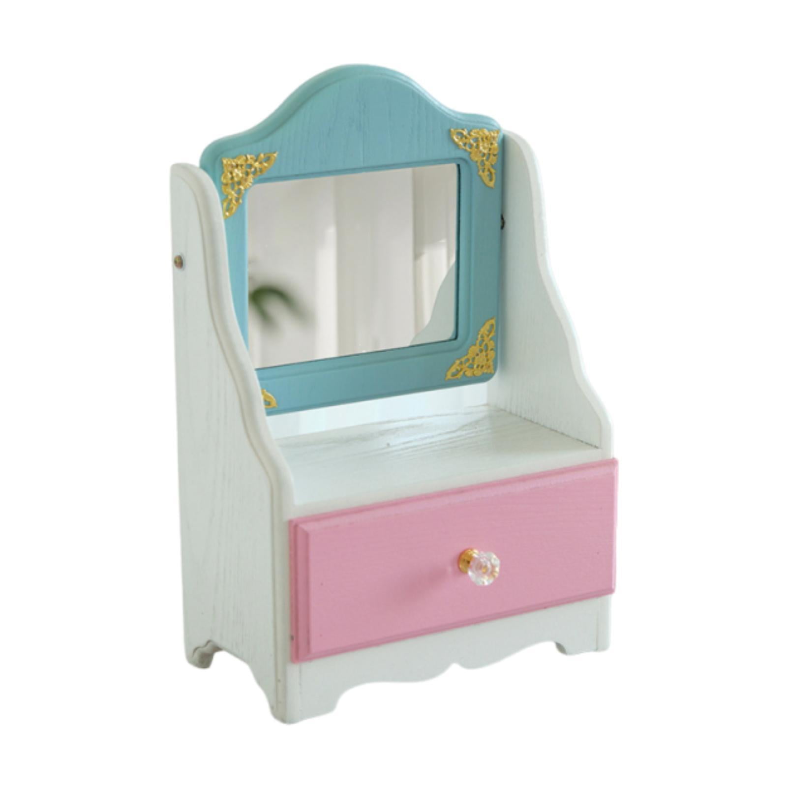 CarpNettore Desktop Makeup Mirror with Drawer Cosmetic Organizer 8.66x4 ...