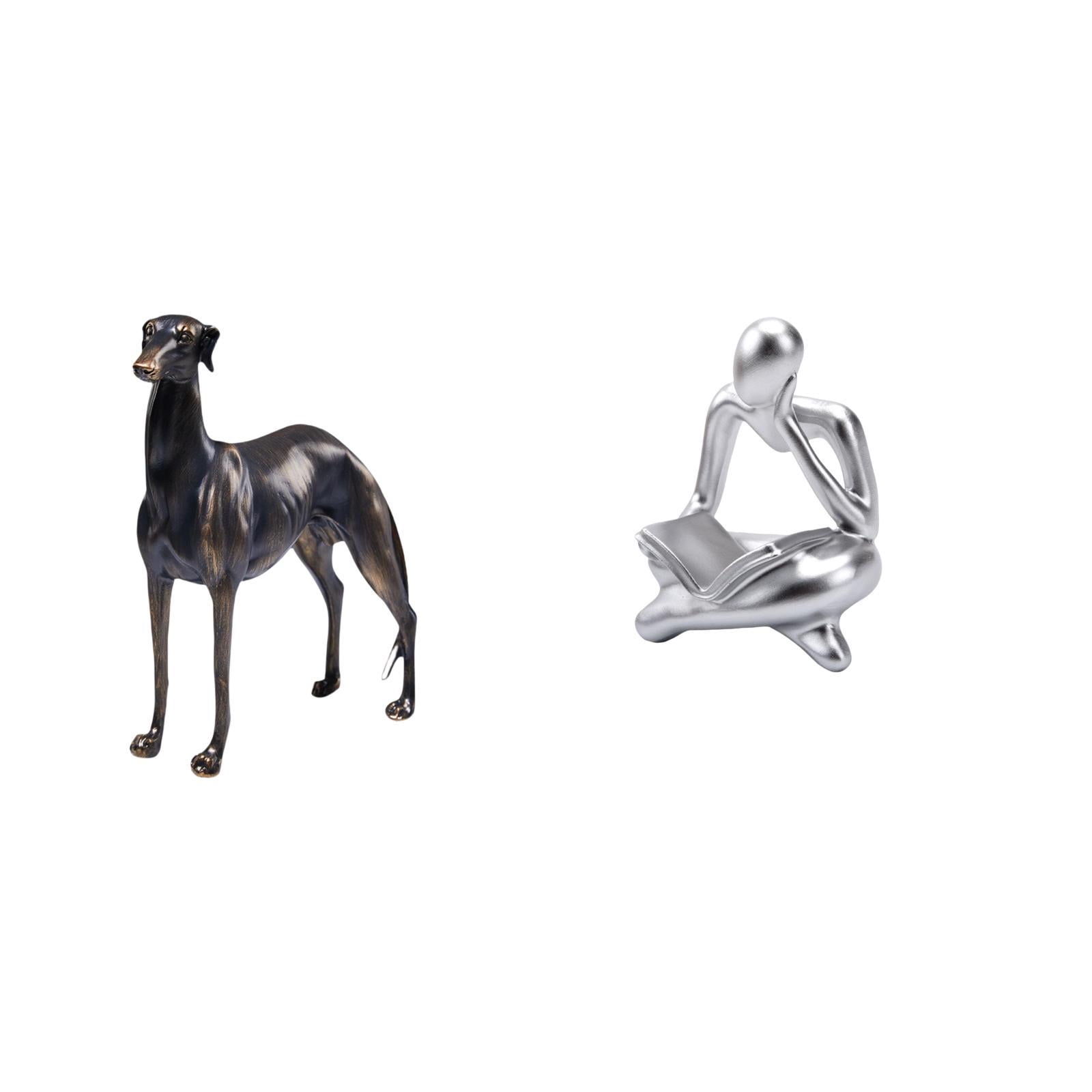 CarpNettore Dog Resin Animal Figurine Sculpture for Living Room Hotel ...