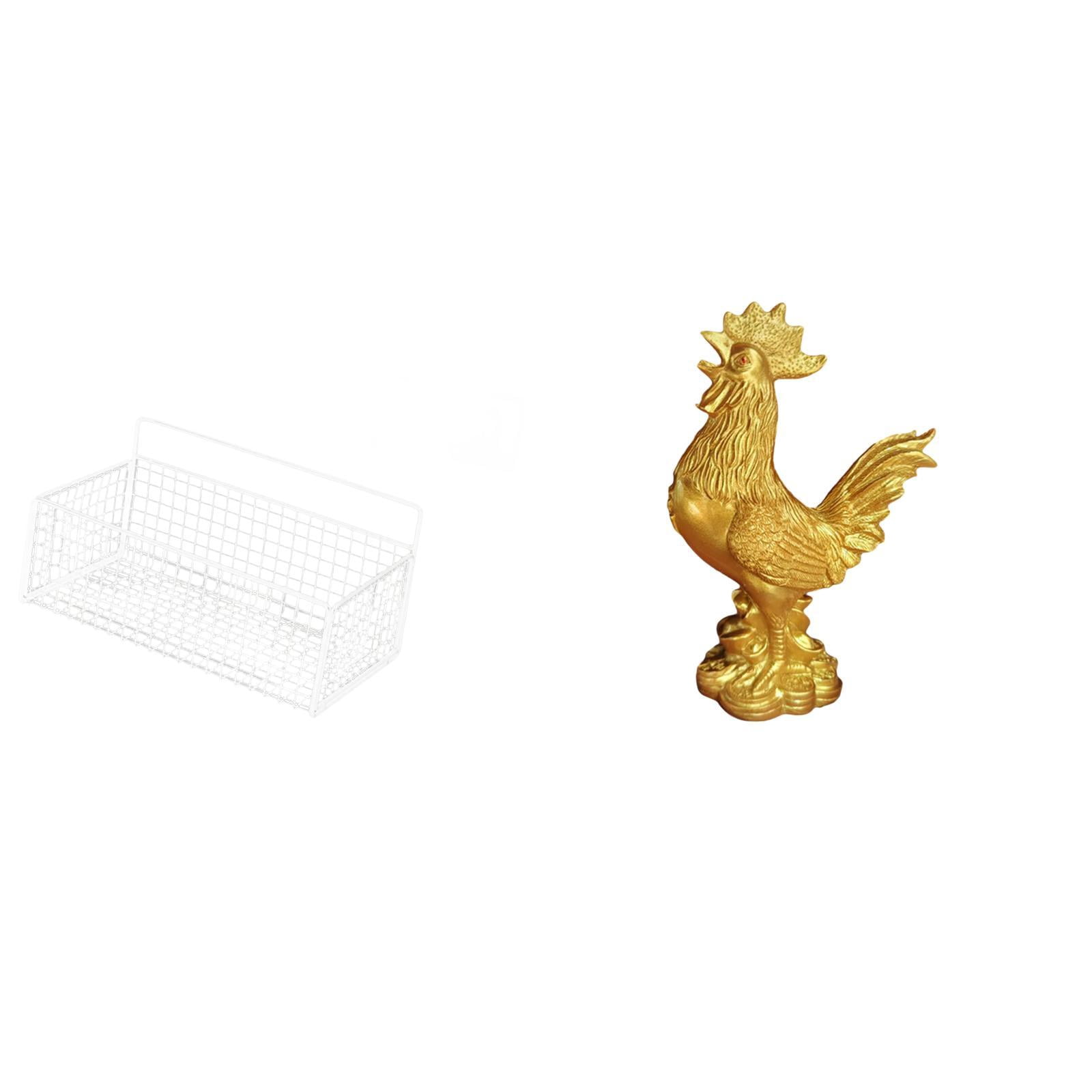 CarpNettore Feng Shui Chicken Figurine Rooster Statue Sculpture for ...