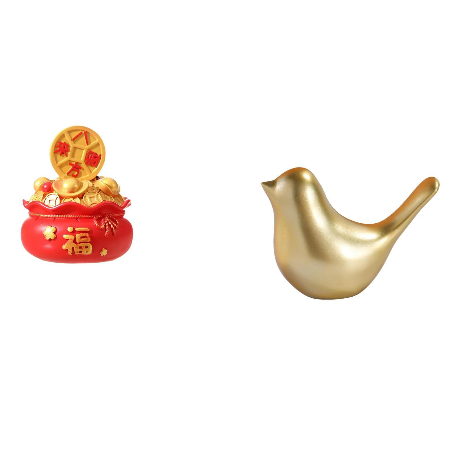 CarpNettore Festival Treasure Basin Cornucopia Money Bag Figurine Art ...