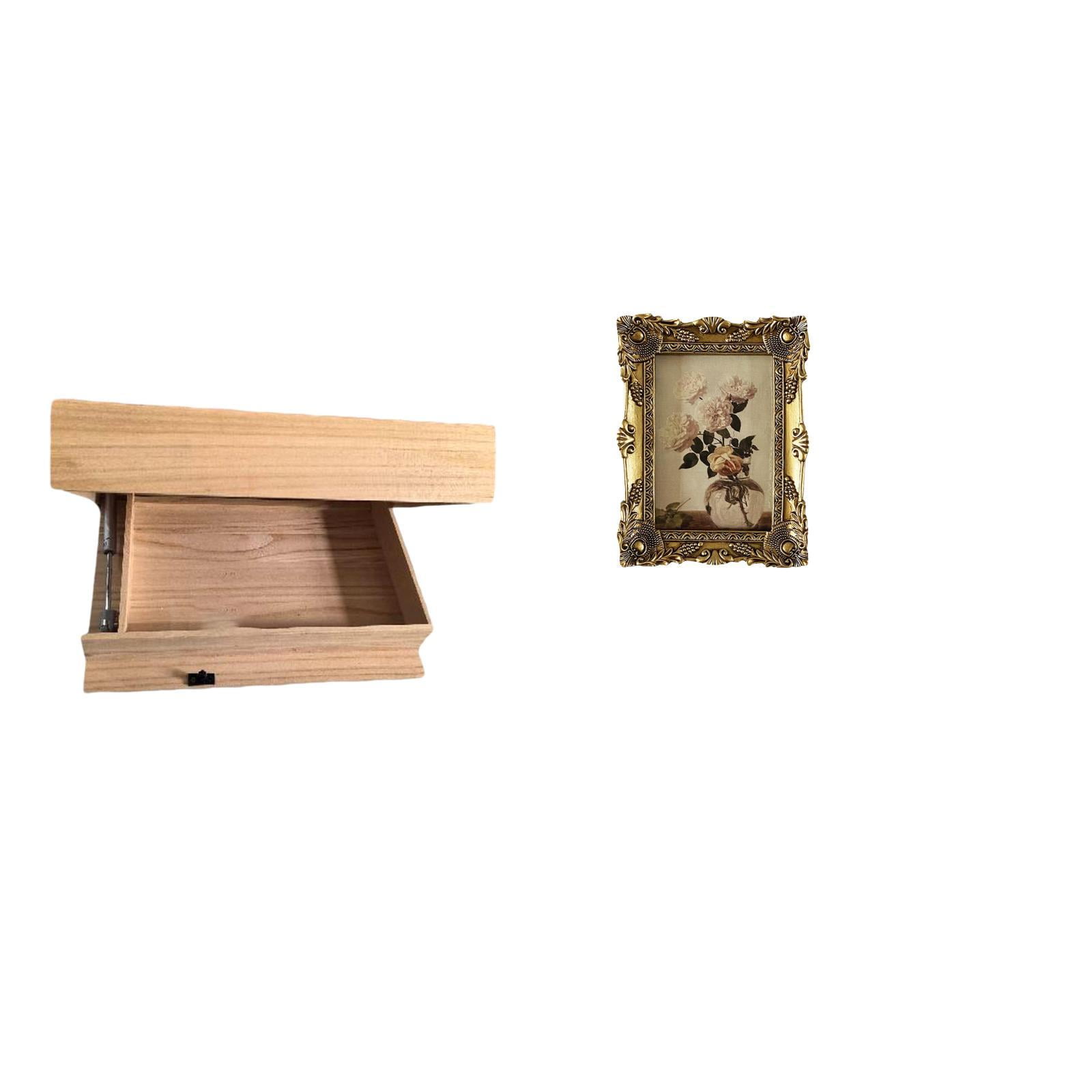 CarpNettore Floating Shelf Wall Mounted Drawer with Compartment and ...