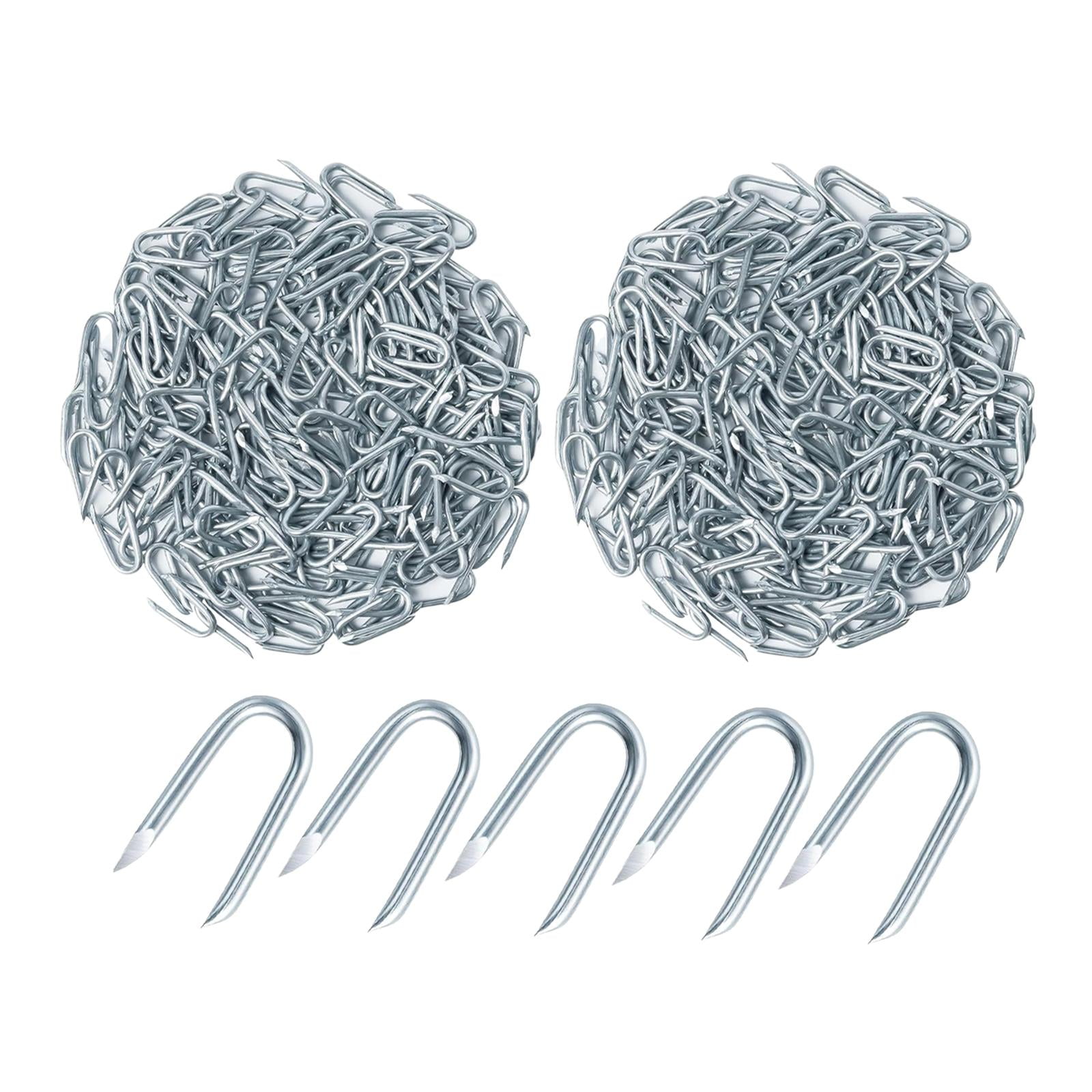 CarpNettore Galvanised Fence Staples Heavy Duty for Chicken Wire Woven ...
