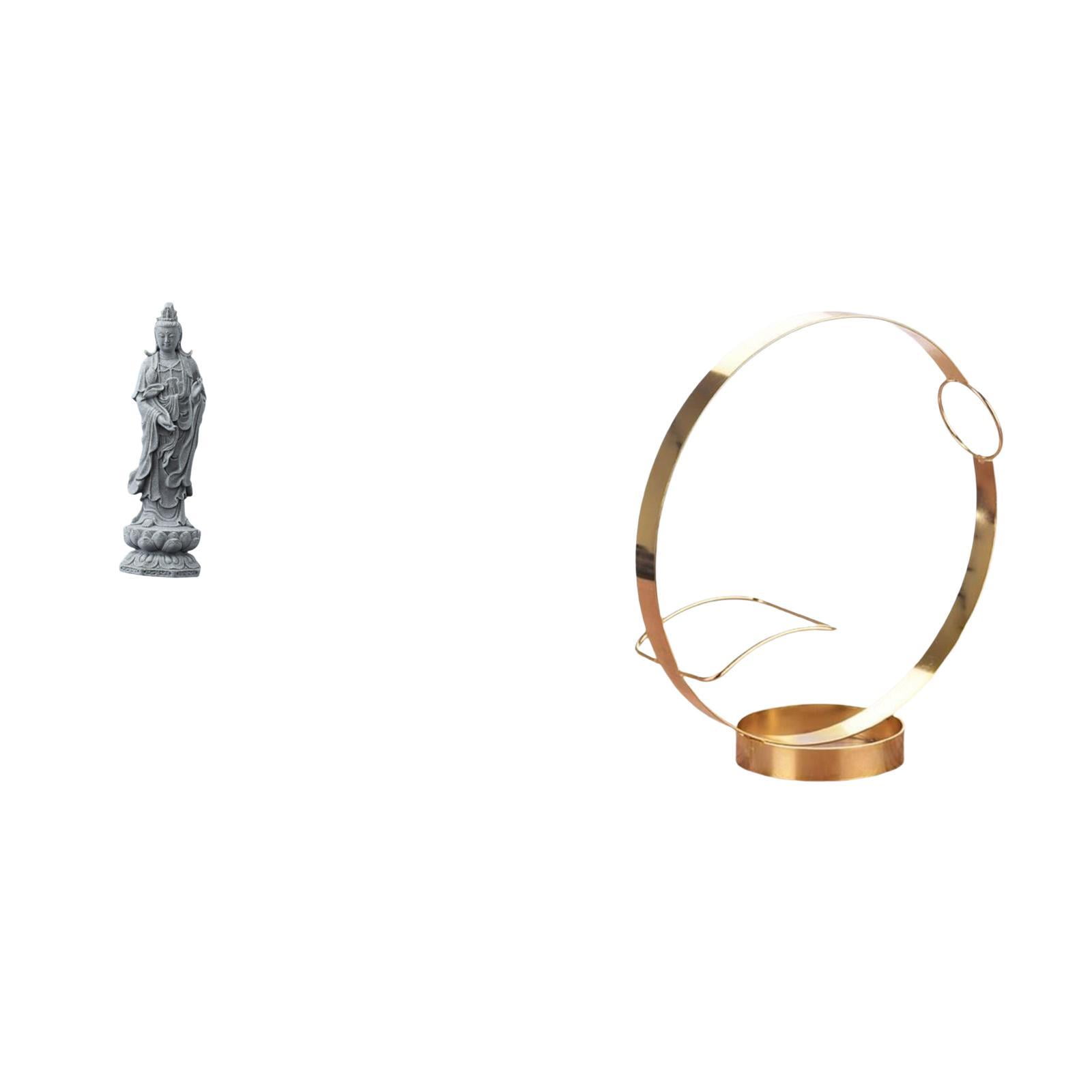 CarpNettore Guan Yin Figurine Sculpture Ornament for Bookshelf Cabinet ...