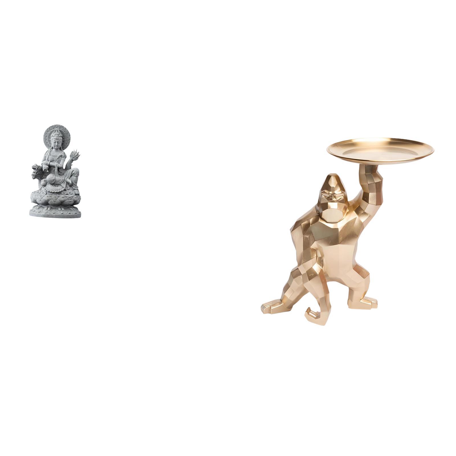 CarpNettore Guan Yin Statue Figurine Feng Shui Resin Sculpture Female ...