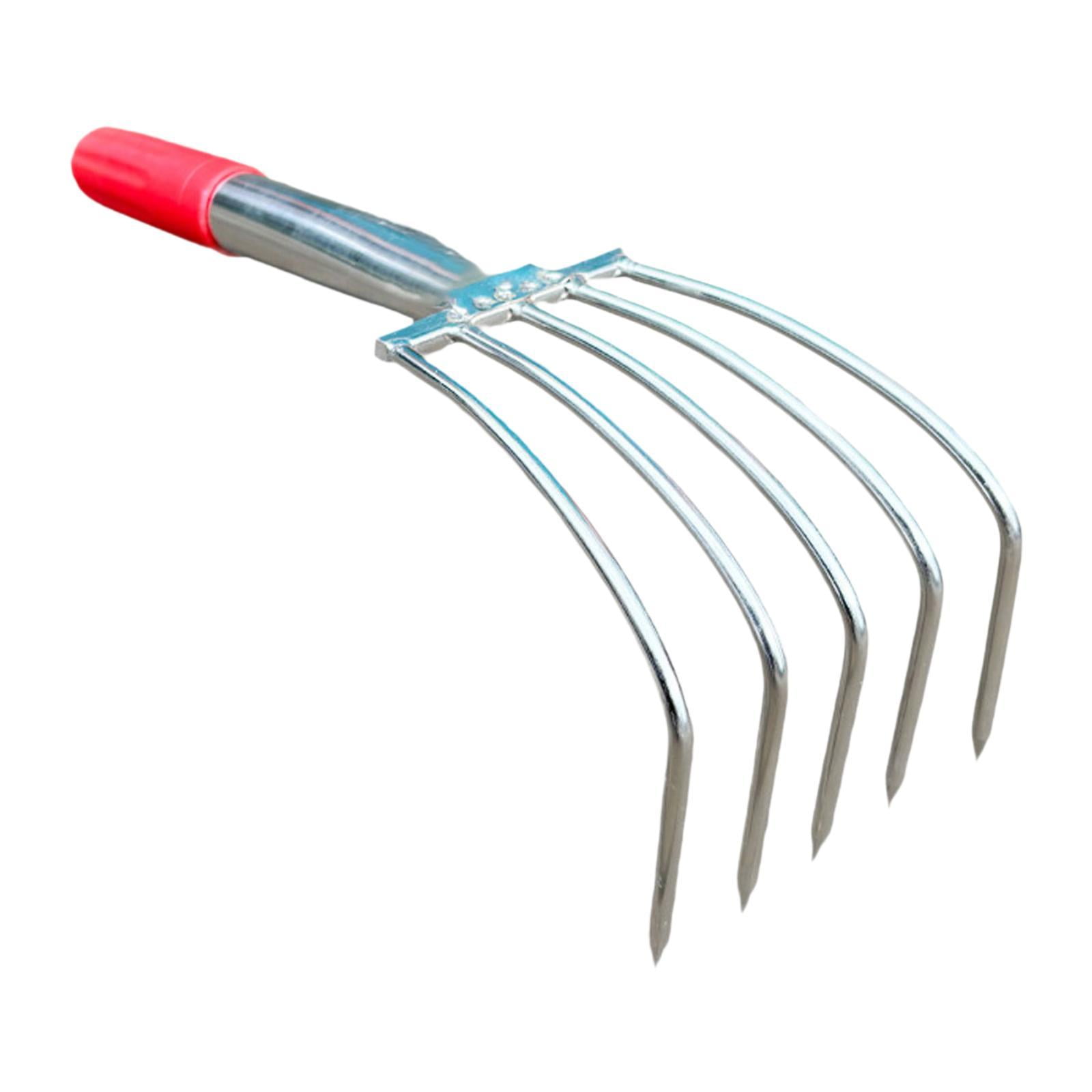 CarpNettore Hand Rake Clamming Rake Handheld Versatile Weeding Small ...