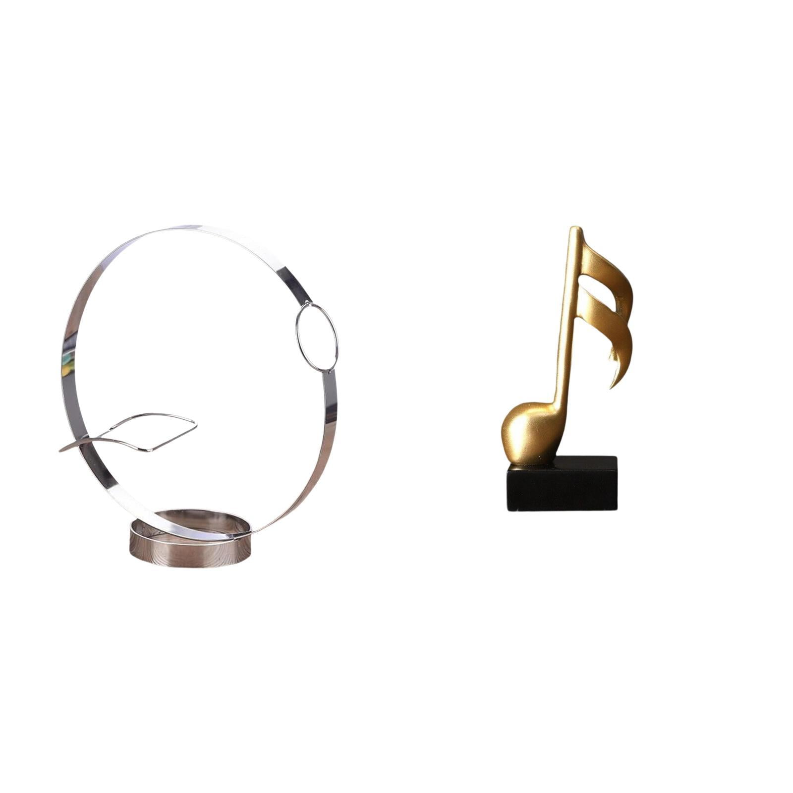 CarpNettore Iron Wine Bottle Holder Racks Music Note Sculpture Red Wine ...