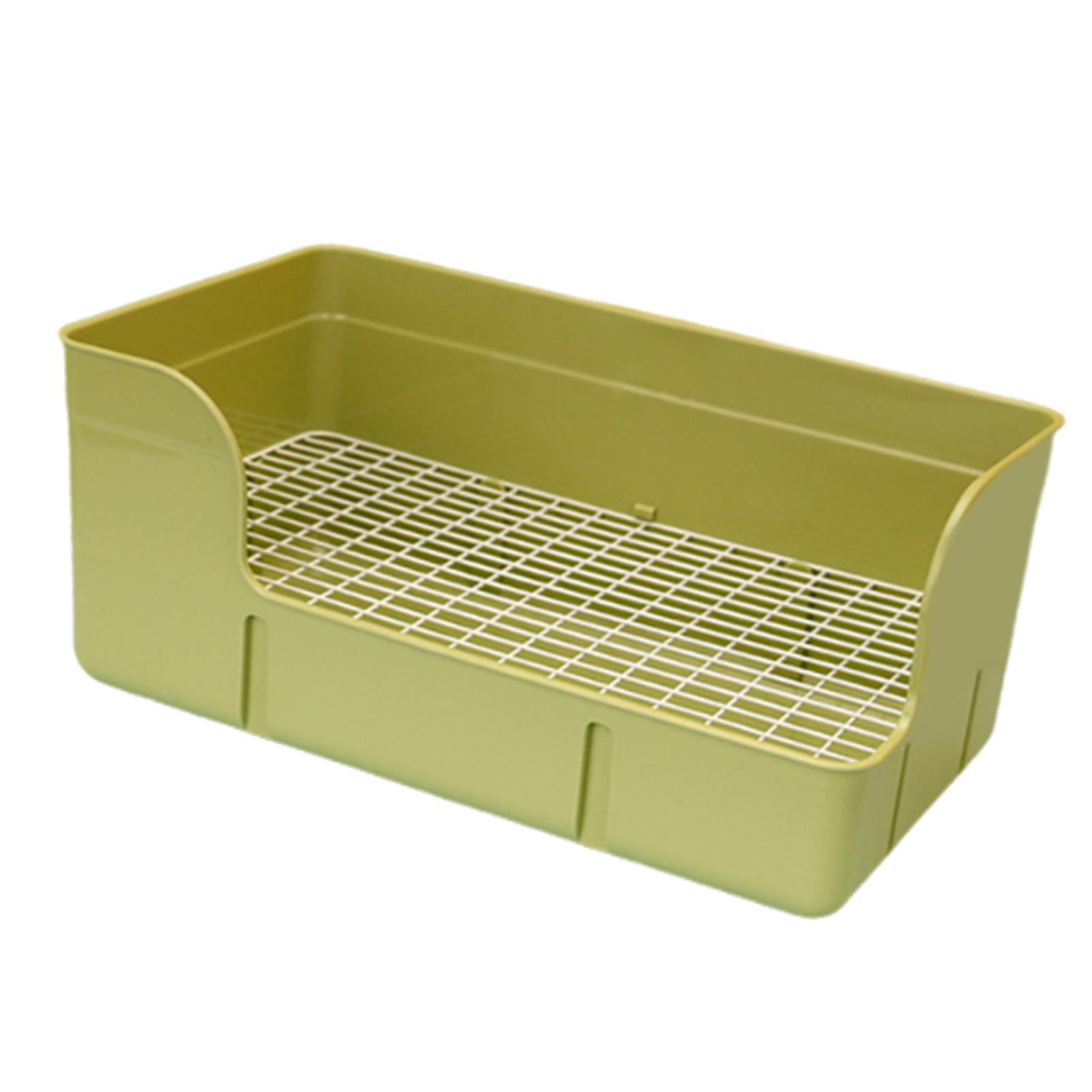 CarpNettore Litter Box Urinal Tray Case Corner Litter Pan Cage Toilet ...