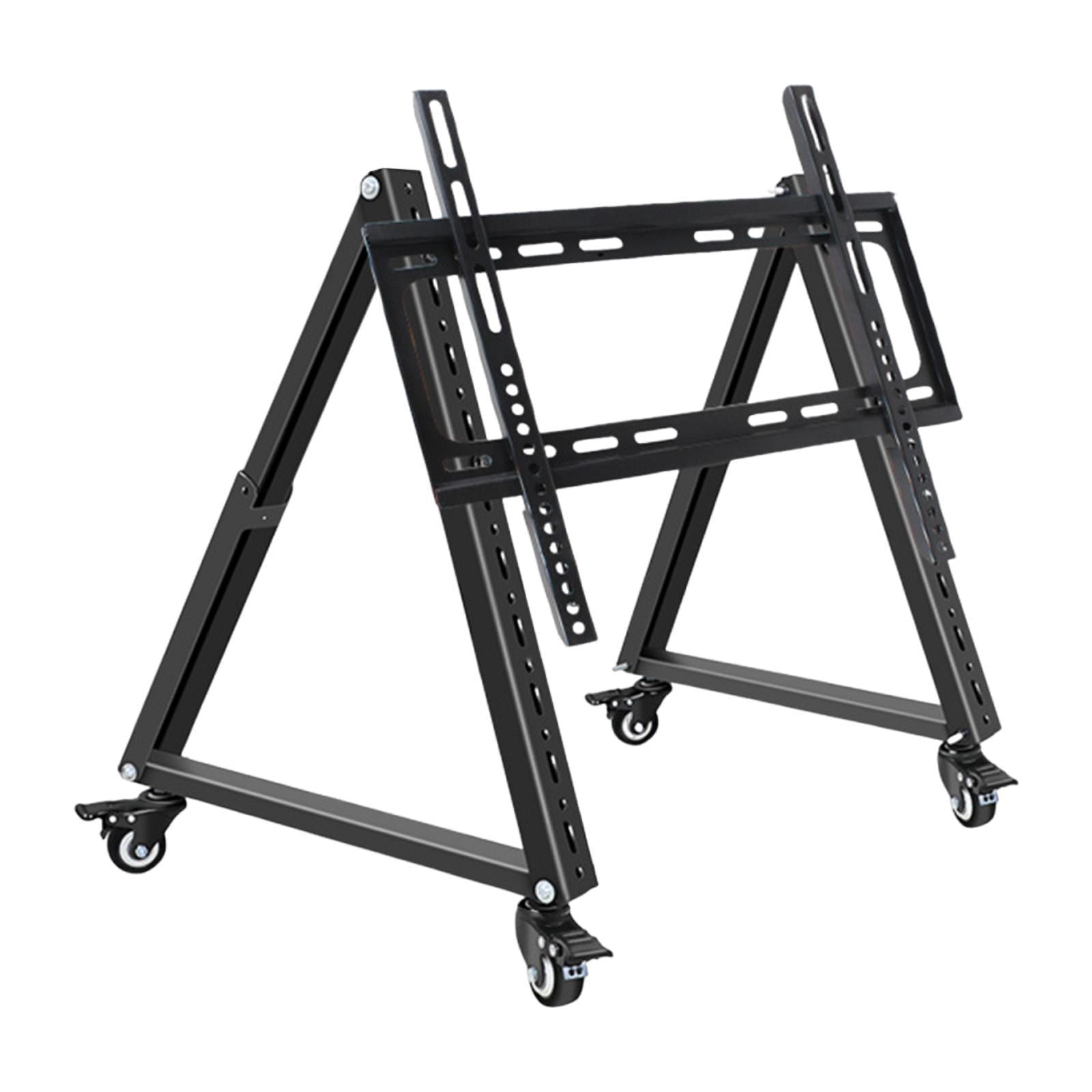 CarpNettore Low Height Mobile TV Stand Heavy Duty Rolling Mount Sturdy ...
