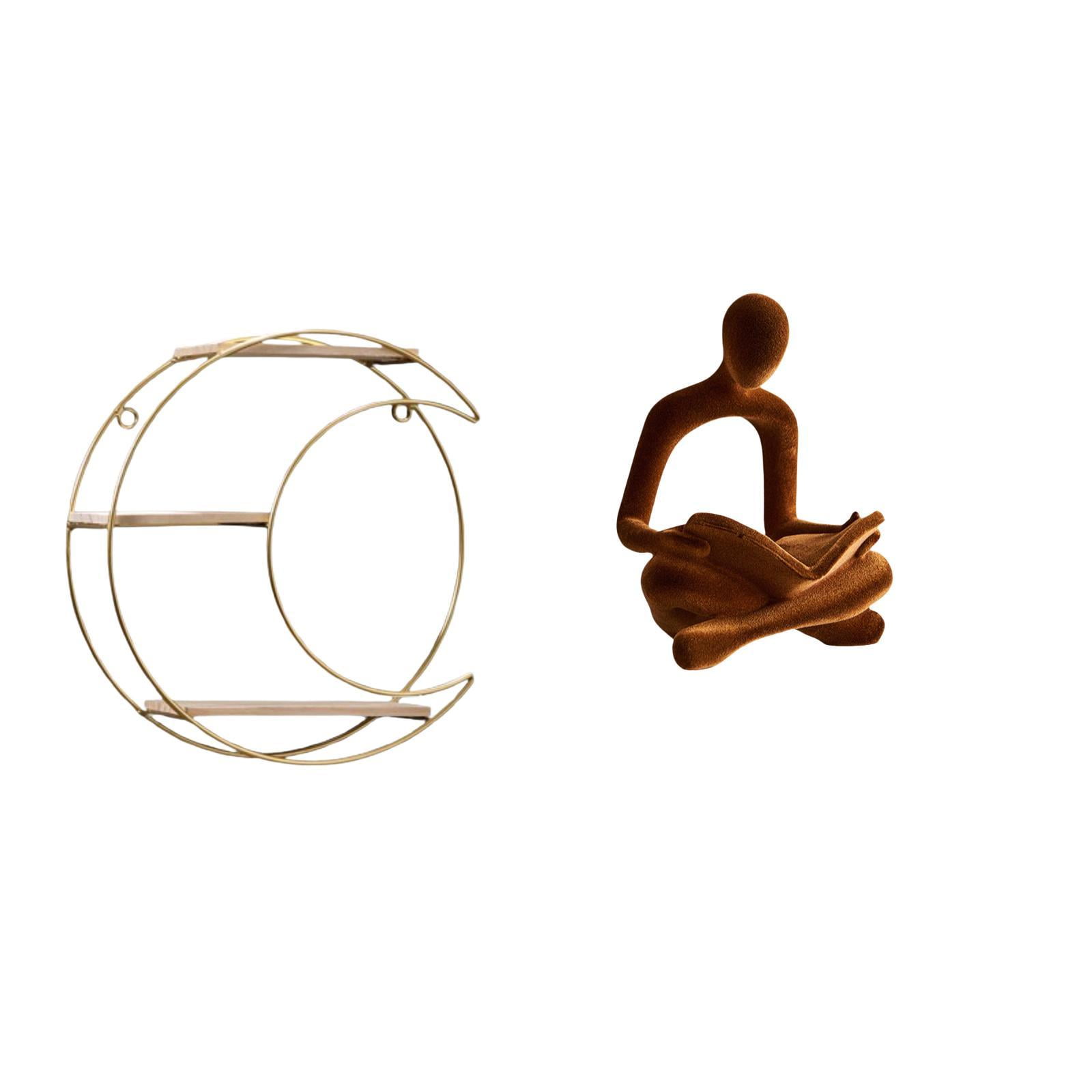 CarpNettore Modern Multifunctional Wall Mounted Shelf with Abstract ...