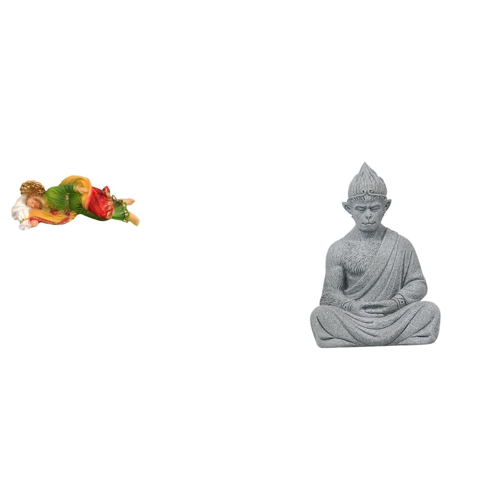 CarpNettore Monkey Statue Monkey Buddha Statue Joseph Statue Sleeping ...