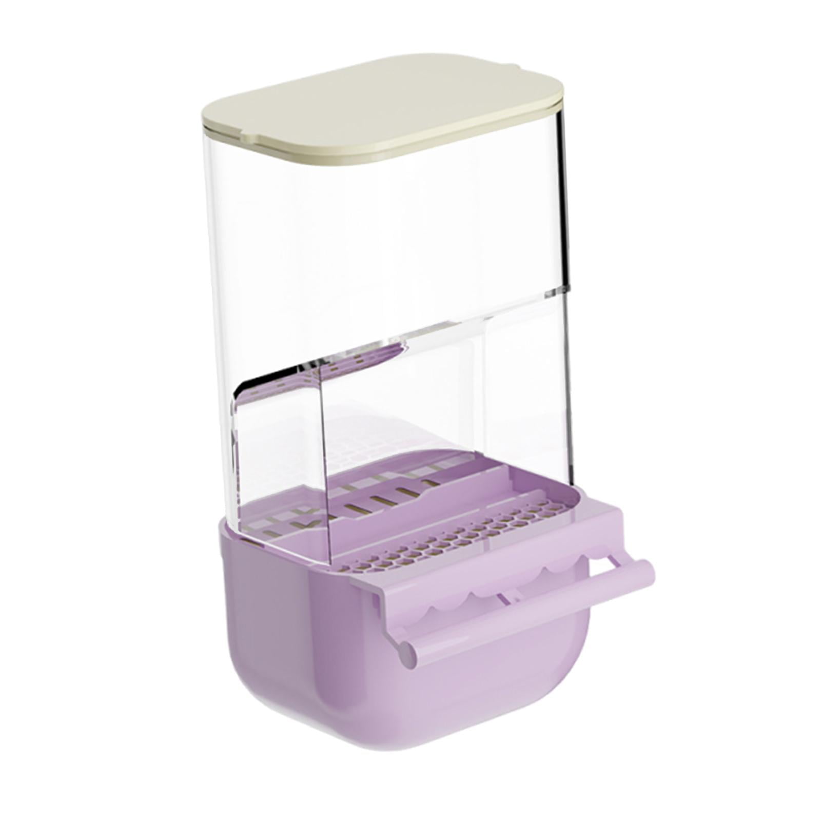 CarpNettore No Mess Bird Cage Feeder Automatic Parrot Feeder with Perch ...