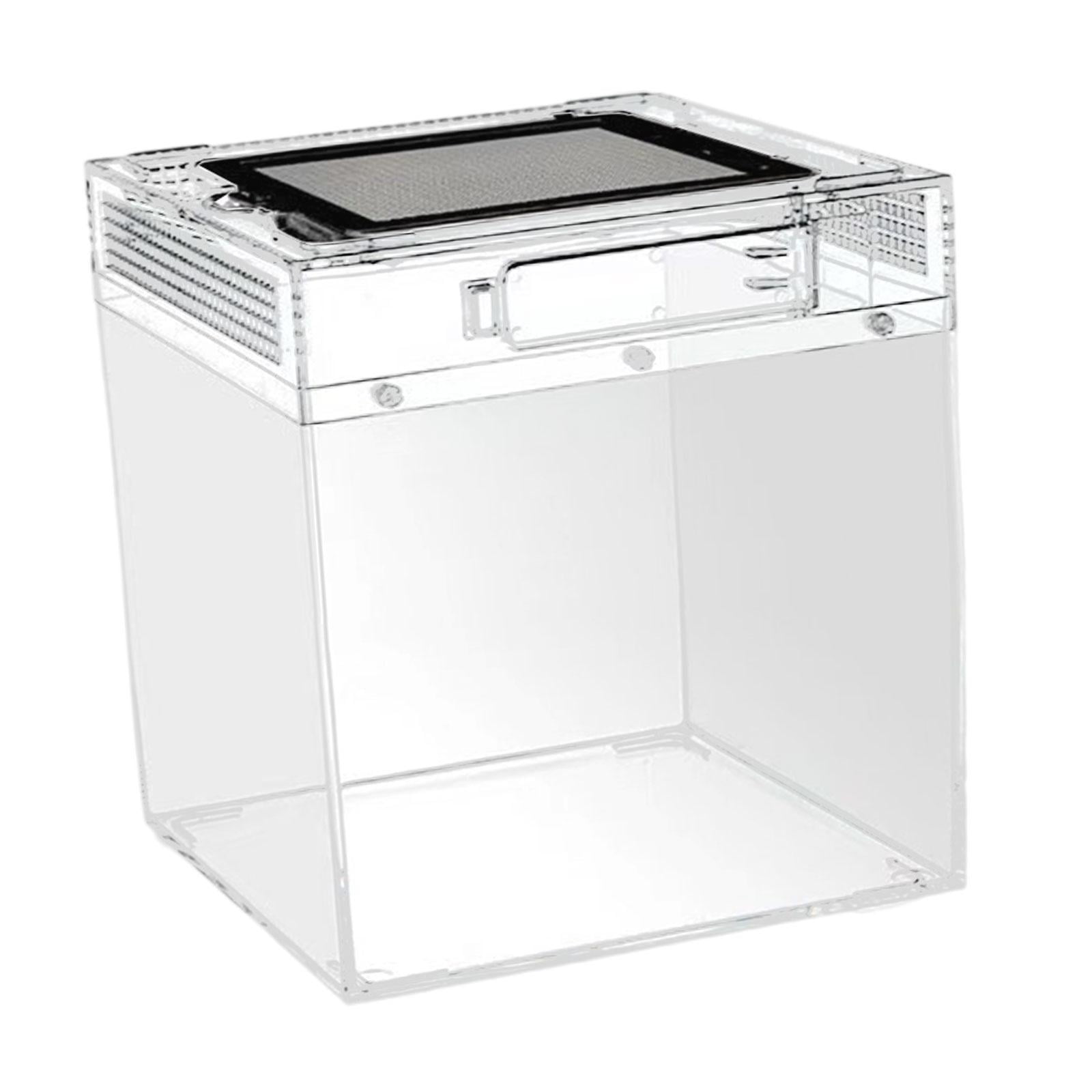 CarpNettore Reptile Terrarium Reptile Tank Ventilation Transparent ...