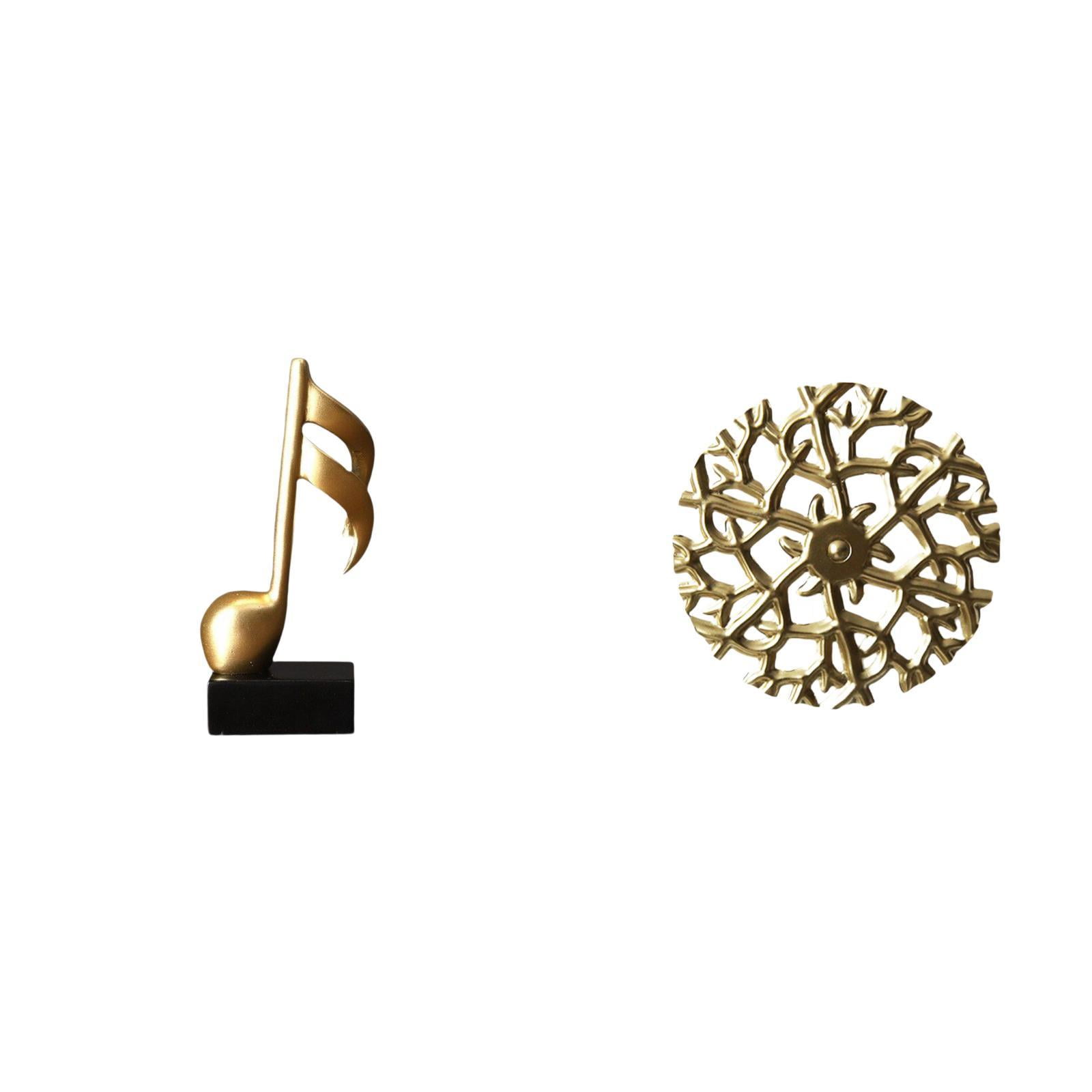 CarpNettore Resin Musical Note Sculpture Tabletop Ornament and Wrought ...