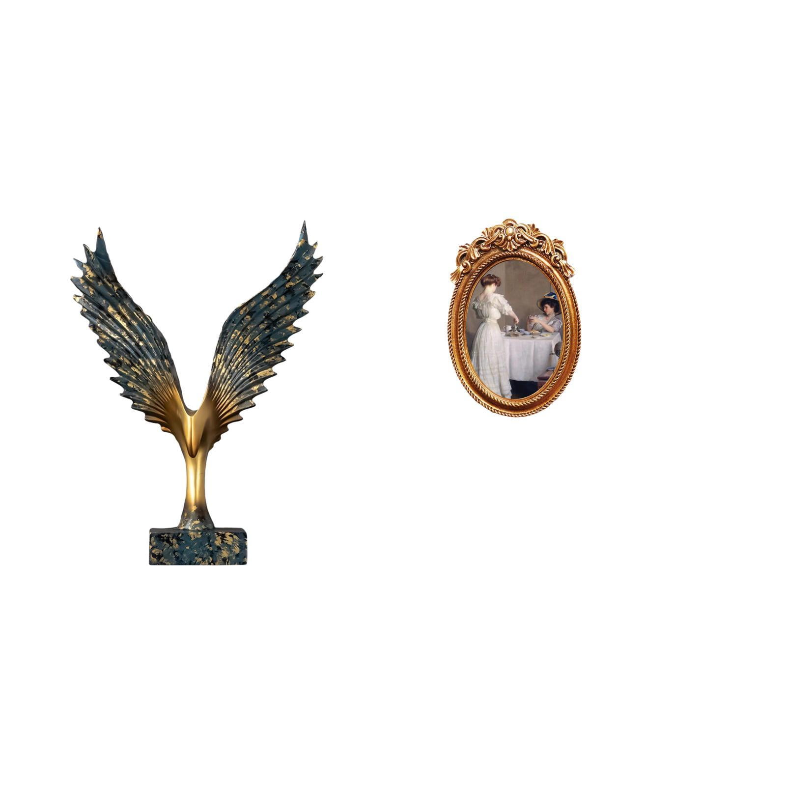 CarpNettore Resin Spreading Wing Sculpture Feng Shui Ornament ...