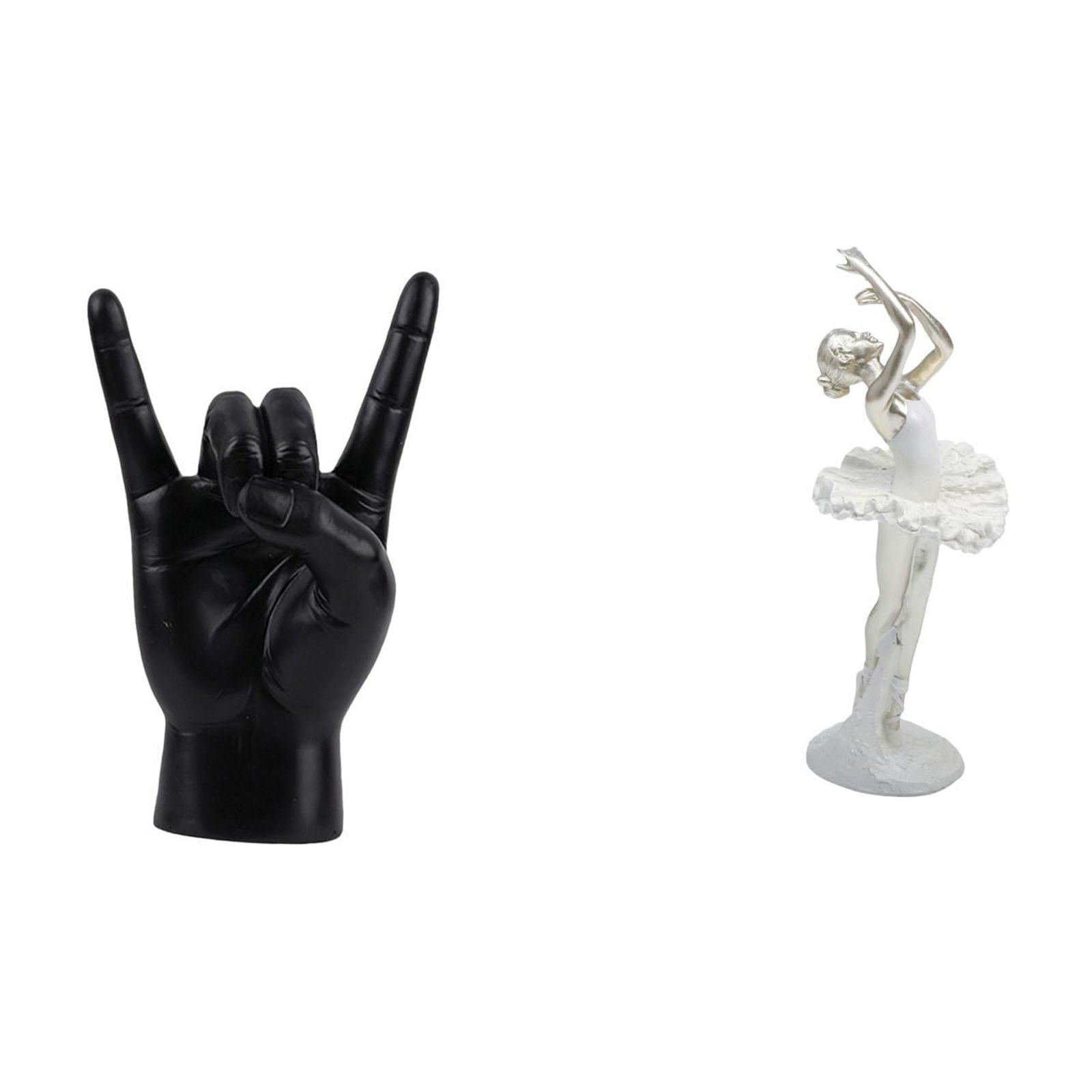 CarpNettore Rock Gesture Statue Creative Modern Shelf Resin Artwork ...
