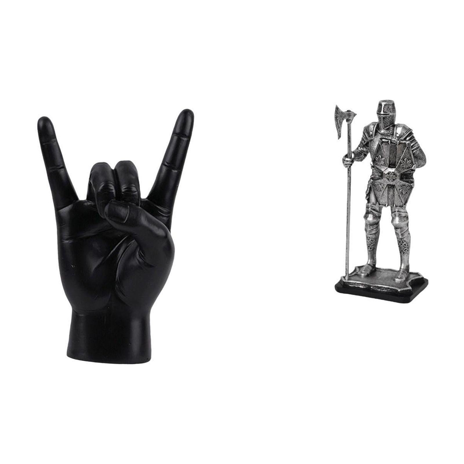CarpNettore Rock Knight Hand Gesture Sculpture Creative Figurine ...