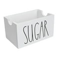 CarpNettore Sugar Packet Holder 20 Packets for Coffee Bar Wooden Sugar ...
