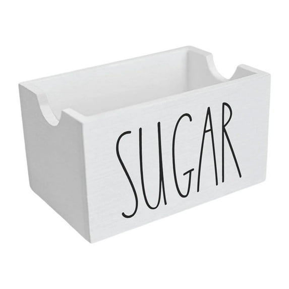 CarpNettore Sugar Packet Holder 20 Packets for Coffee Bar Wooden Sugar ...