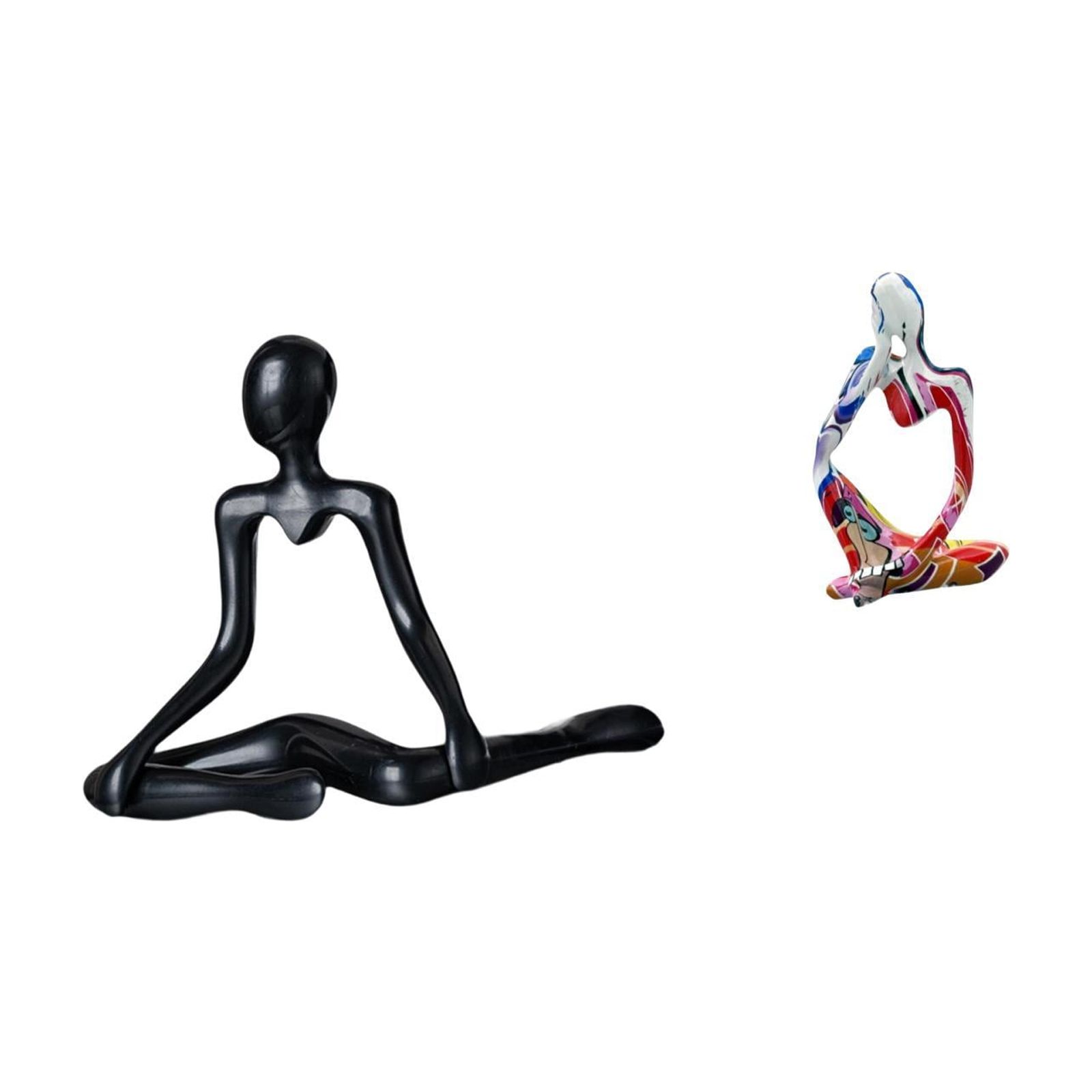 CarpNettore Thinker Abstract Sculpture Desktop Figurine Resin Statue ...
