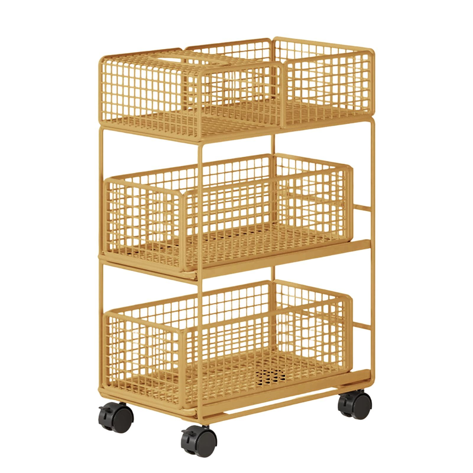CarpNettore Under Desk Cart Corner Shelf Filing Cabinet Space Saving ...