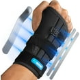 Carpal Tunnel Wrist Brace Night Support With 3 Metal Splints And Soft Thumb Opening For Sleeping