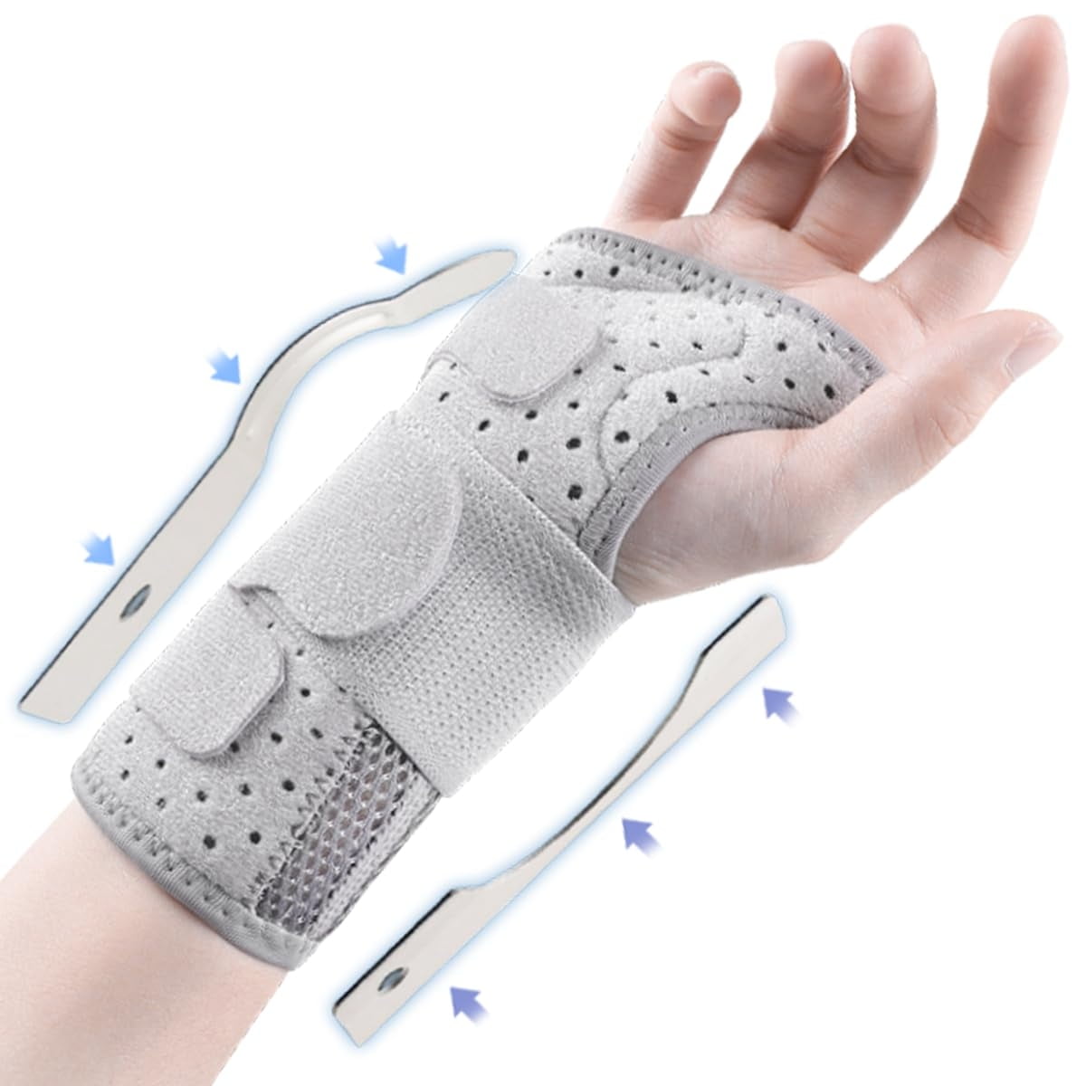 Carpal Tunnel Wrist Brace Night Support with Splints Right Hand, Hand Brace for Arthritis ...