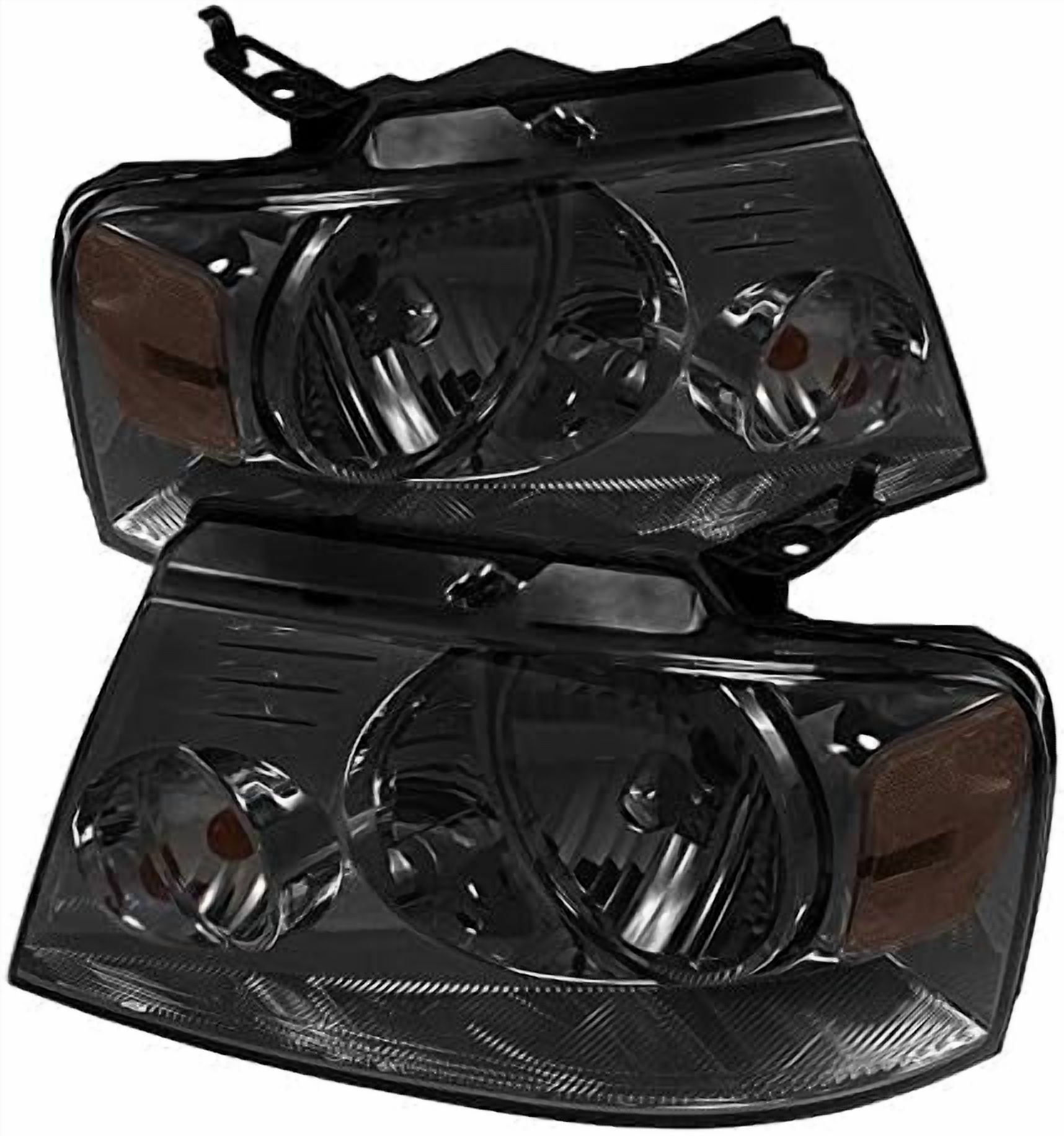 Carpart4u for F150 04-08 Crystal Style Amber Headlights - Walmart.com