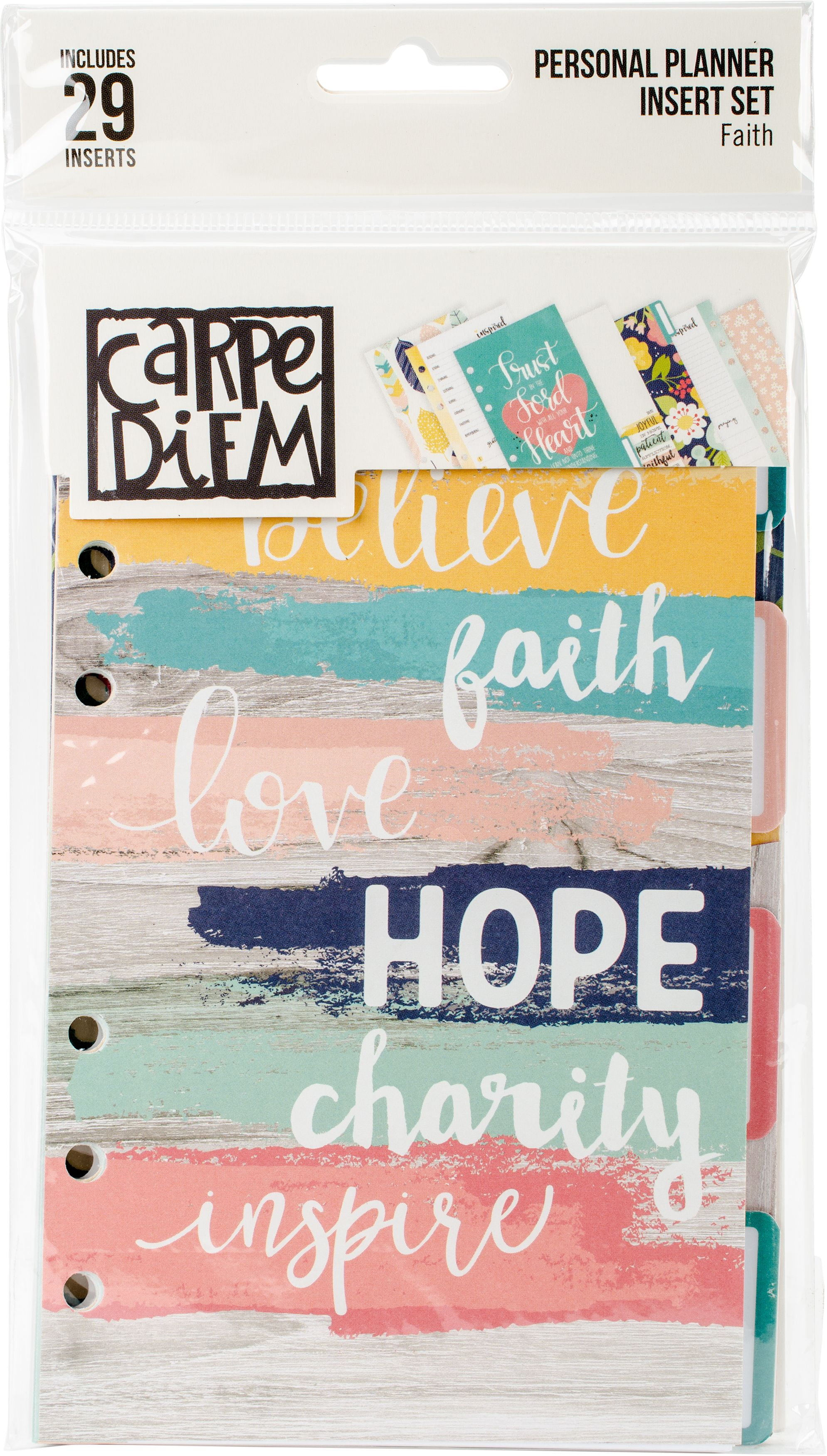 Carpe Diem Faith Double-Sided Personal Planner Inserts-Monthly, Undated ...