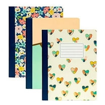 Pukka Pad Bloom Composition Notebooks 7.5" x 9.7" College Ruled 70 ...