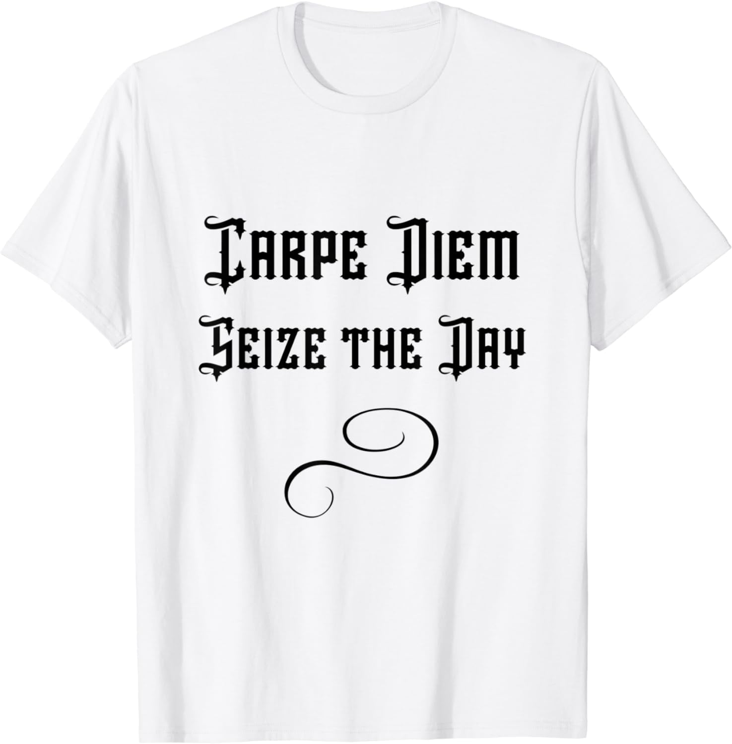 Carpe Diem Seize The Day Inspirational Latin Quote T-Shirt 01 - Walmart.com