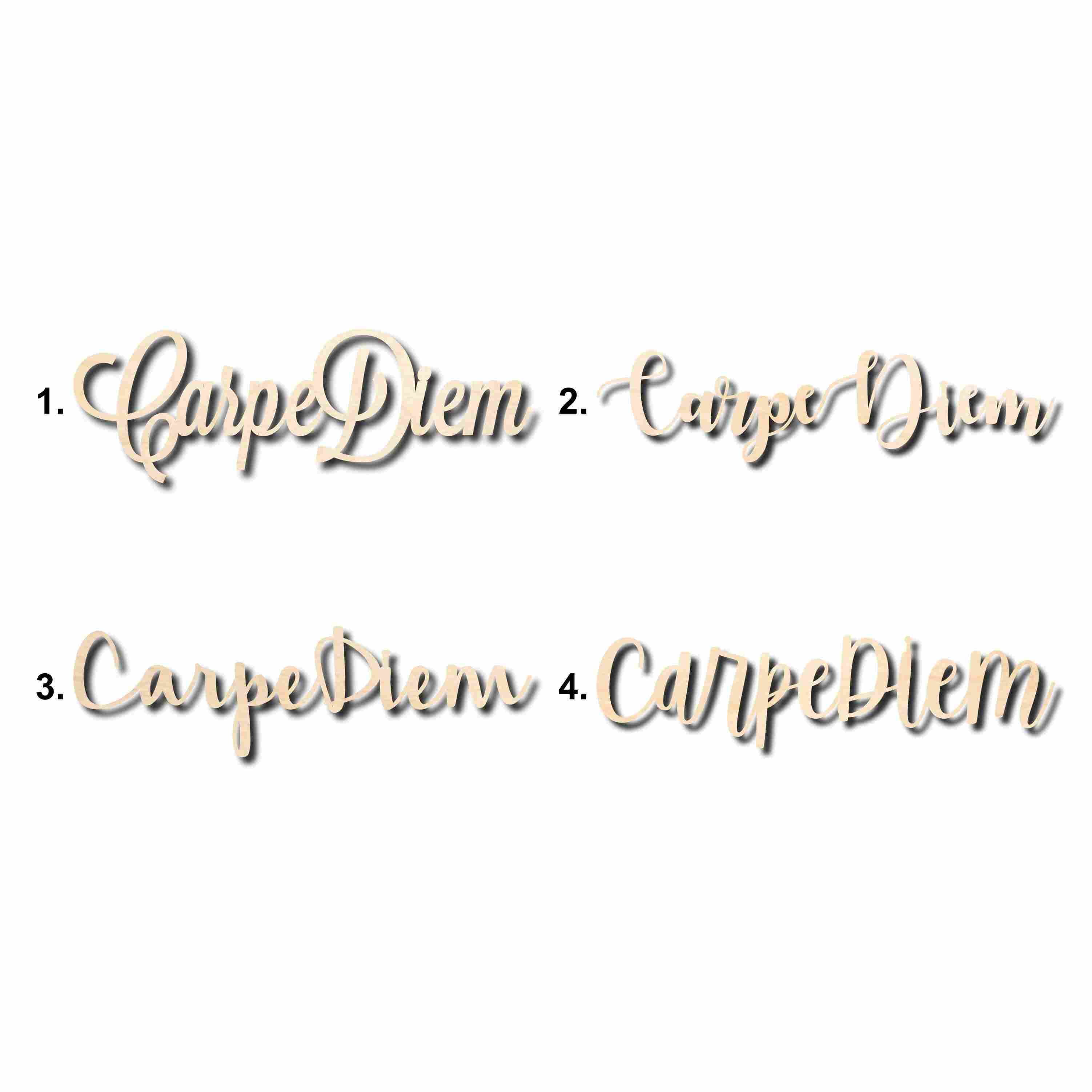 Carpe Diem Sign Unfinished Wood Cutout Home Decor DIY Option 2- 14 ...