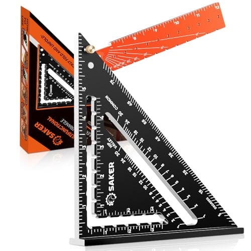 Carpenrer Square Tool 12 inch: T Square Triangle Ruler Measuring Layout ...