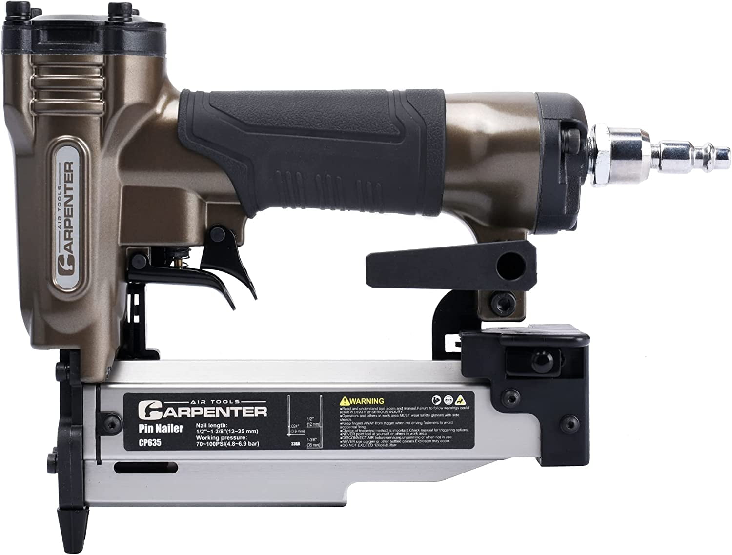 Carpenter Air Tools CP635 Pin Nailer, 100 Magazine, Strip Collation, 5/ ...