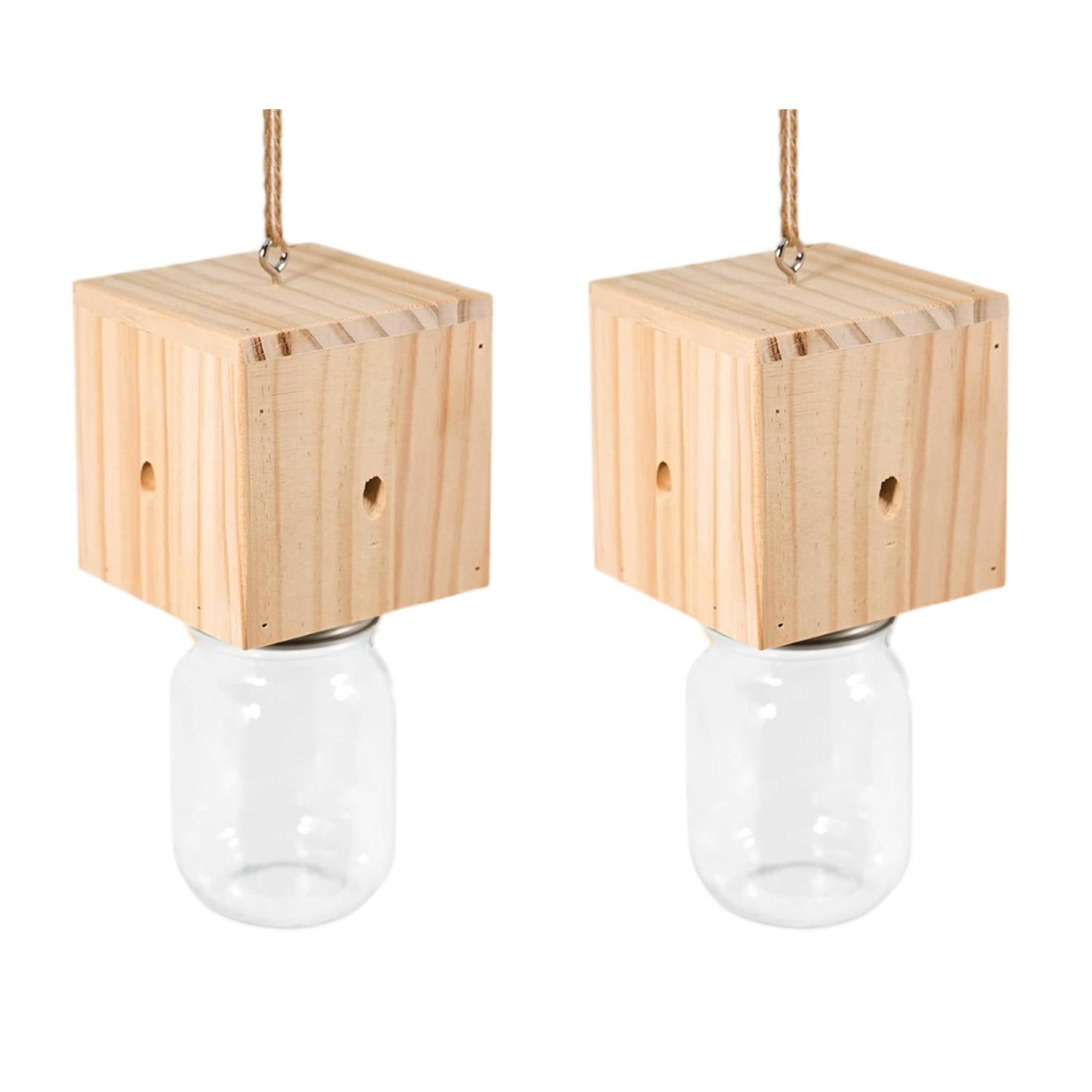 Carpenter Bee_Traps for Outside with Removable Bee_Vault Clear Plastic ...