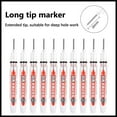 Carpenter Permanent Markers with Long Nib Tip, Quick-Dry Waterproof ...