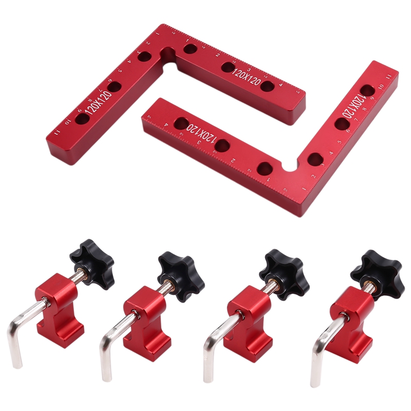 Carpenter'S Right Angle Positioning Sleeve Straight Square Clamp Plate ...