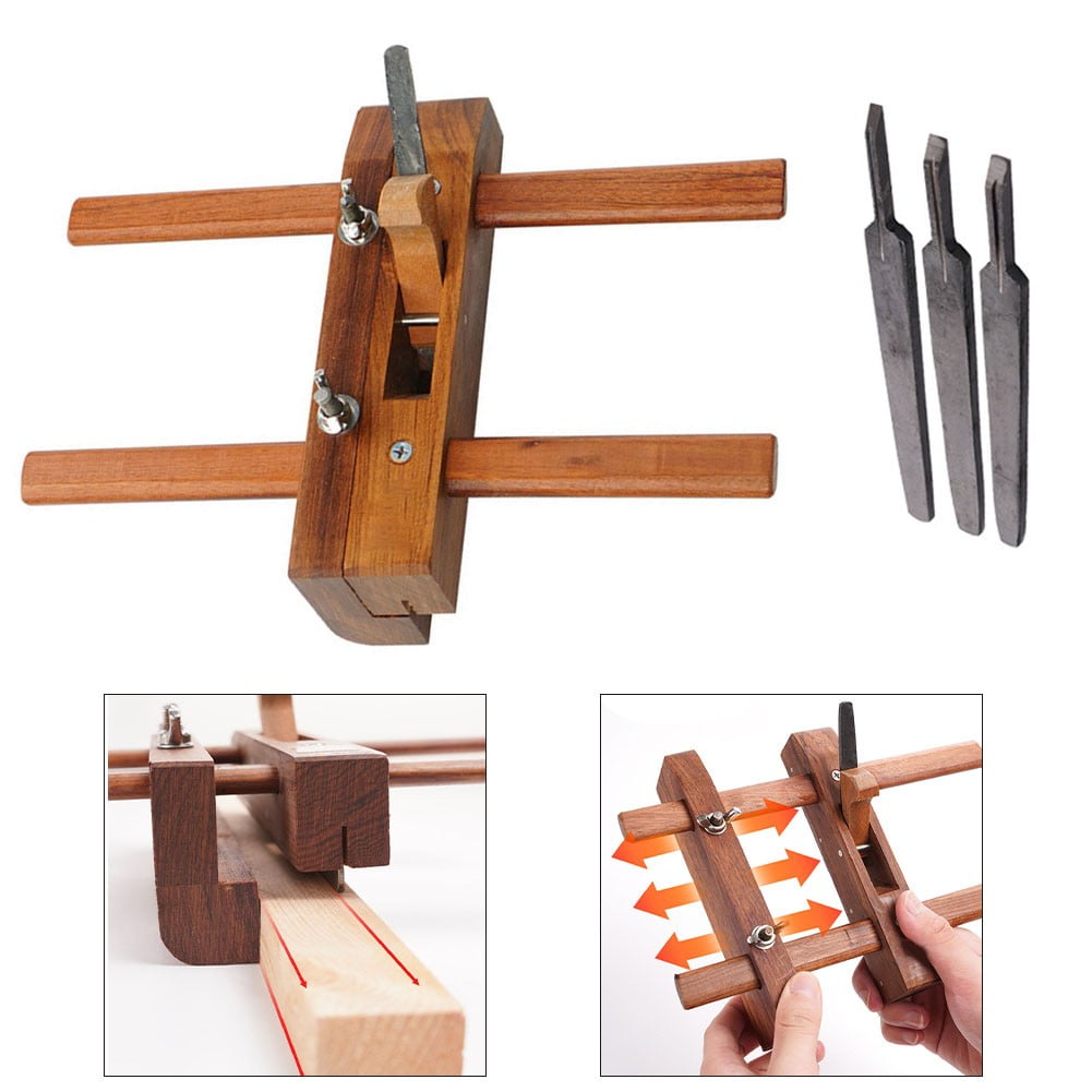 Carpenter Slotting Hand Planer Adjustable Wooden Grooving Planer Tool ...