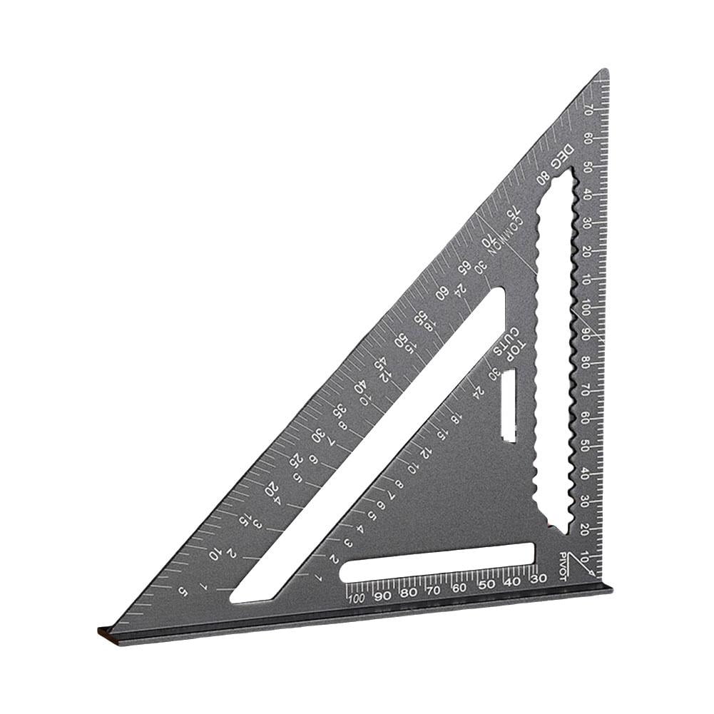 Carpenter Square 12 Inch, Layout Tool Alloy Metal Triangle Ruler ...
