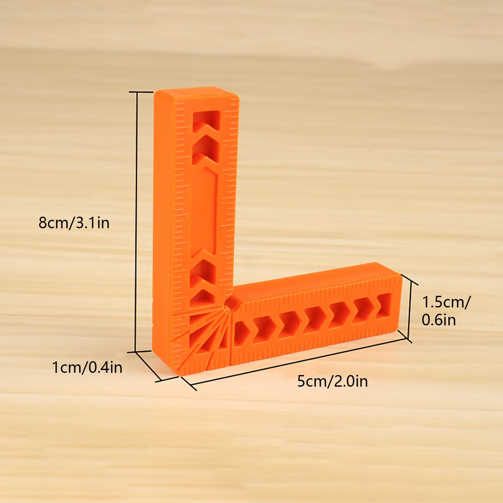 Carpenter Square, 4 in 1 Combo Framing Square , 90°Protractor Measuring Layout Tool, Scribing ...