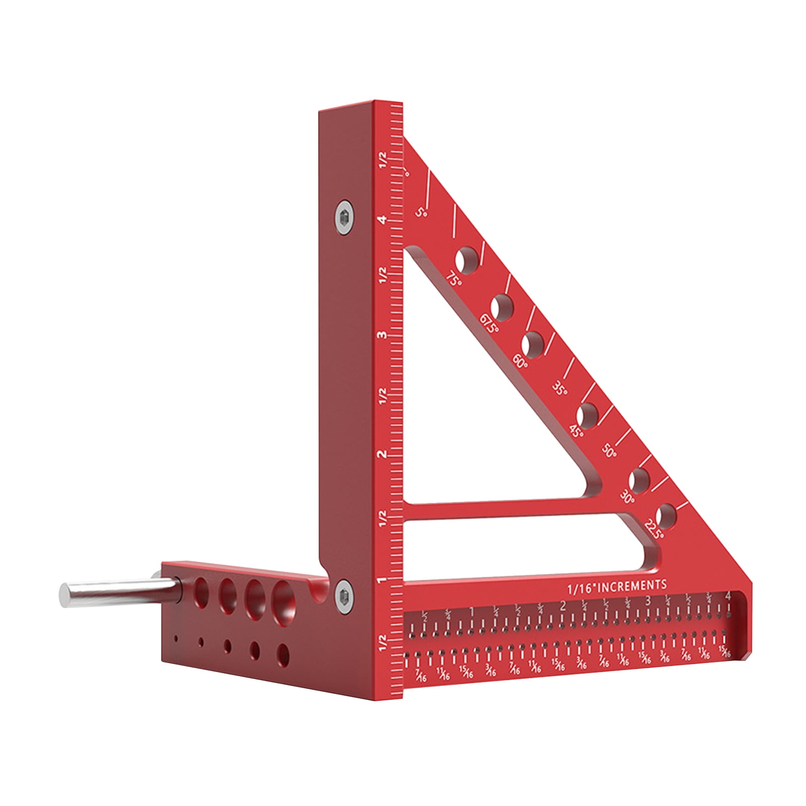 Carpenter Square Hole Scribing Ruler, Woodworking Square Small Framing ...
