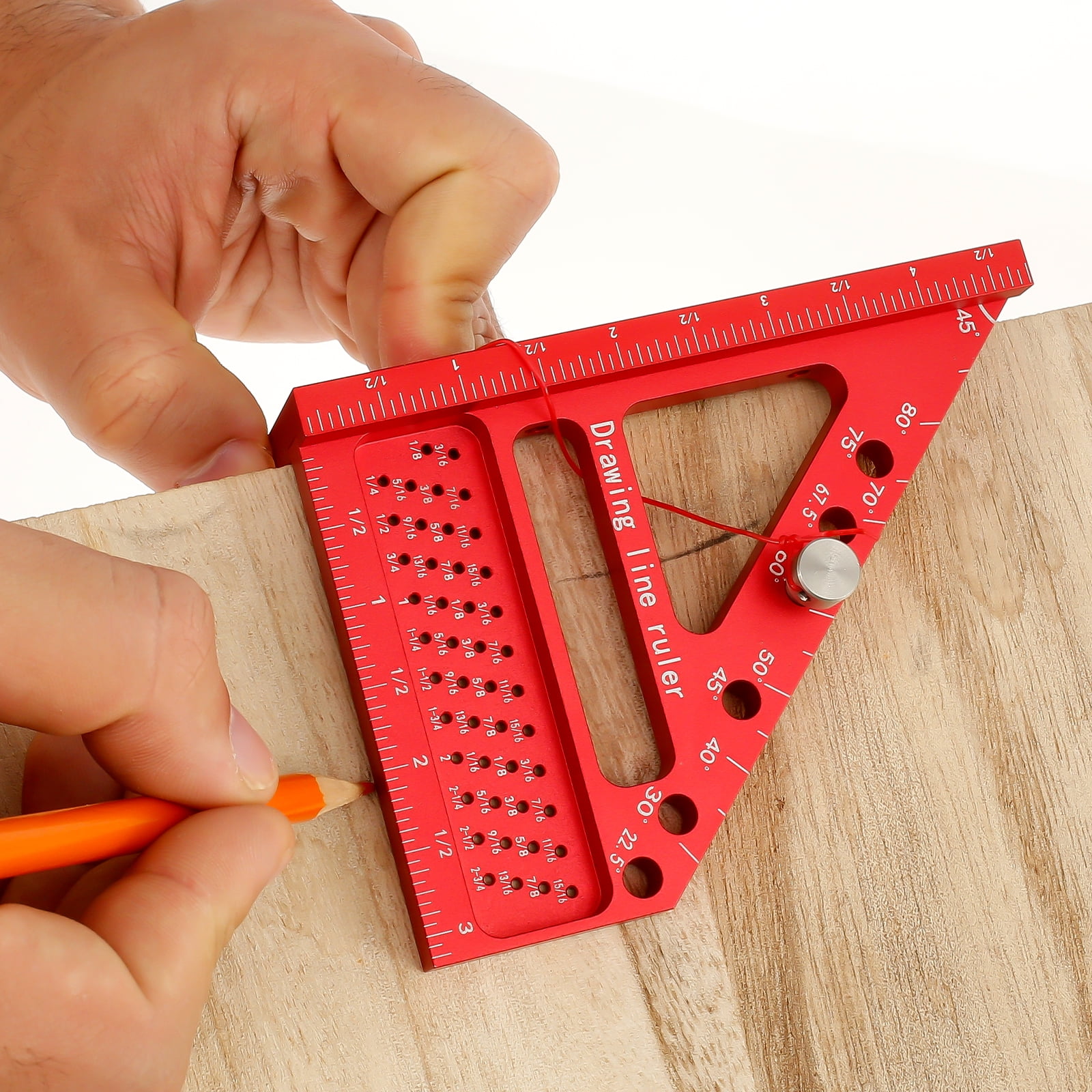 Carpenter Square Ruler Easy to Clean Square Protractor Portable Speed ...