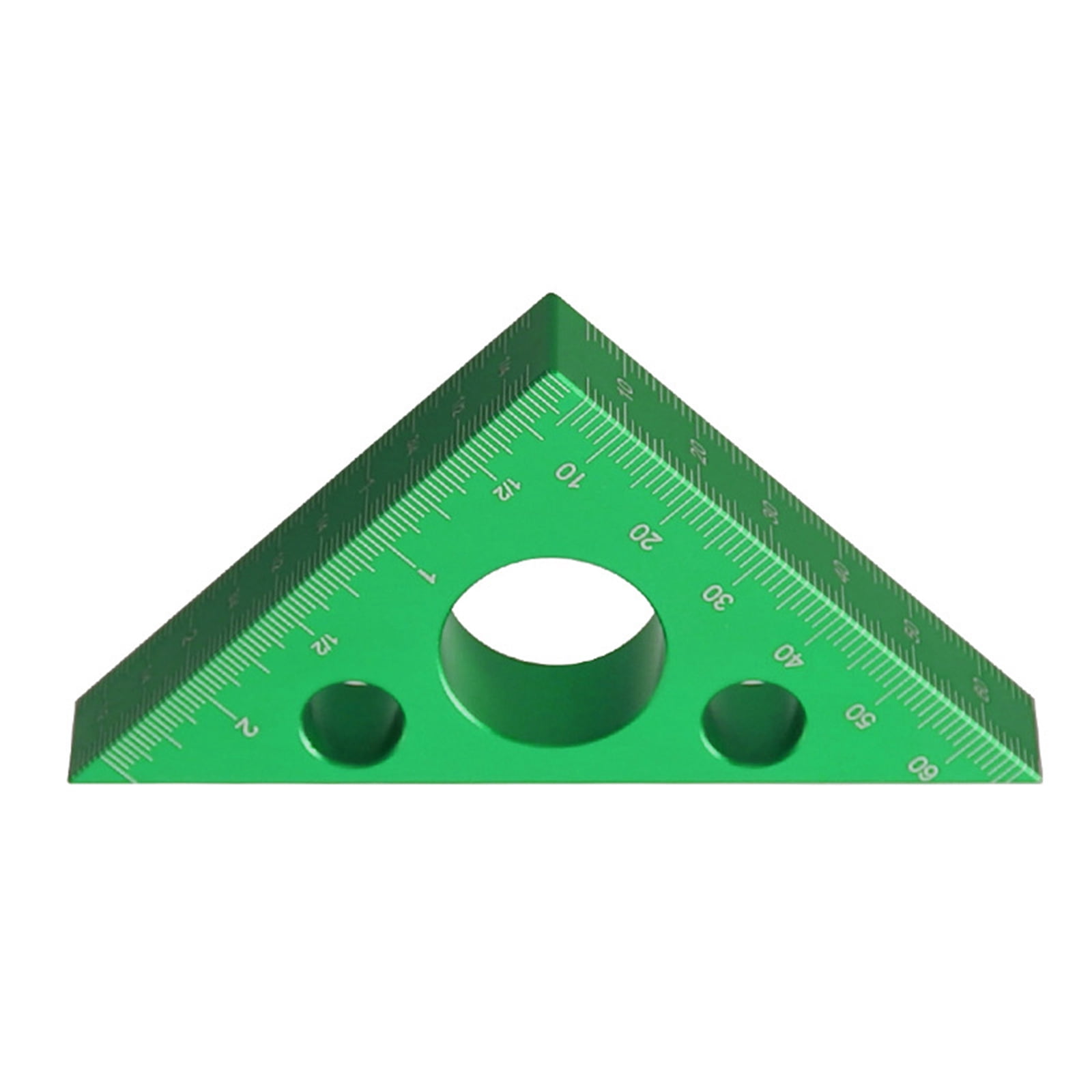 Carpenter Square Triangle Ruler AluminumAlloy Woodworking Ruler 45 ...