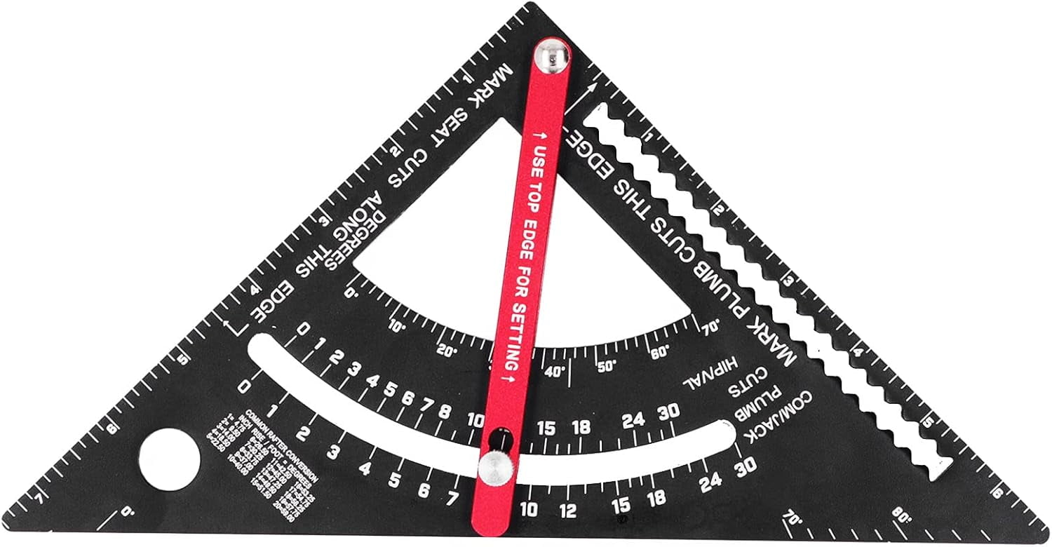 Carpenter Square Woodworking Tools, Rafter Square 7 inch Framing ...