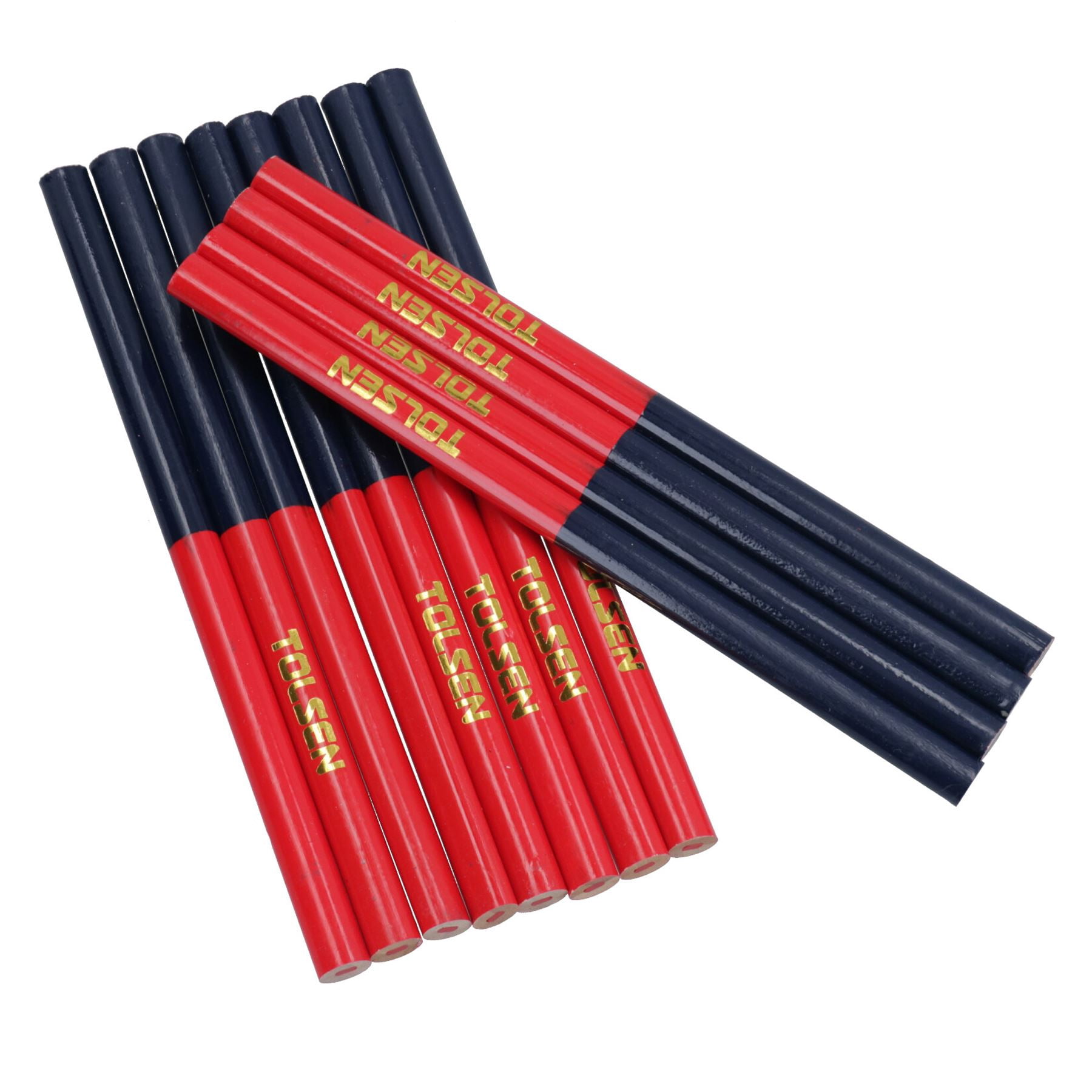 Carpenters Bi Colour Pencils Red Blue Woodwork Builders Joiners Oval ...