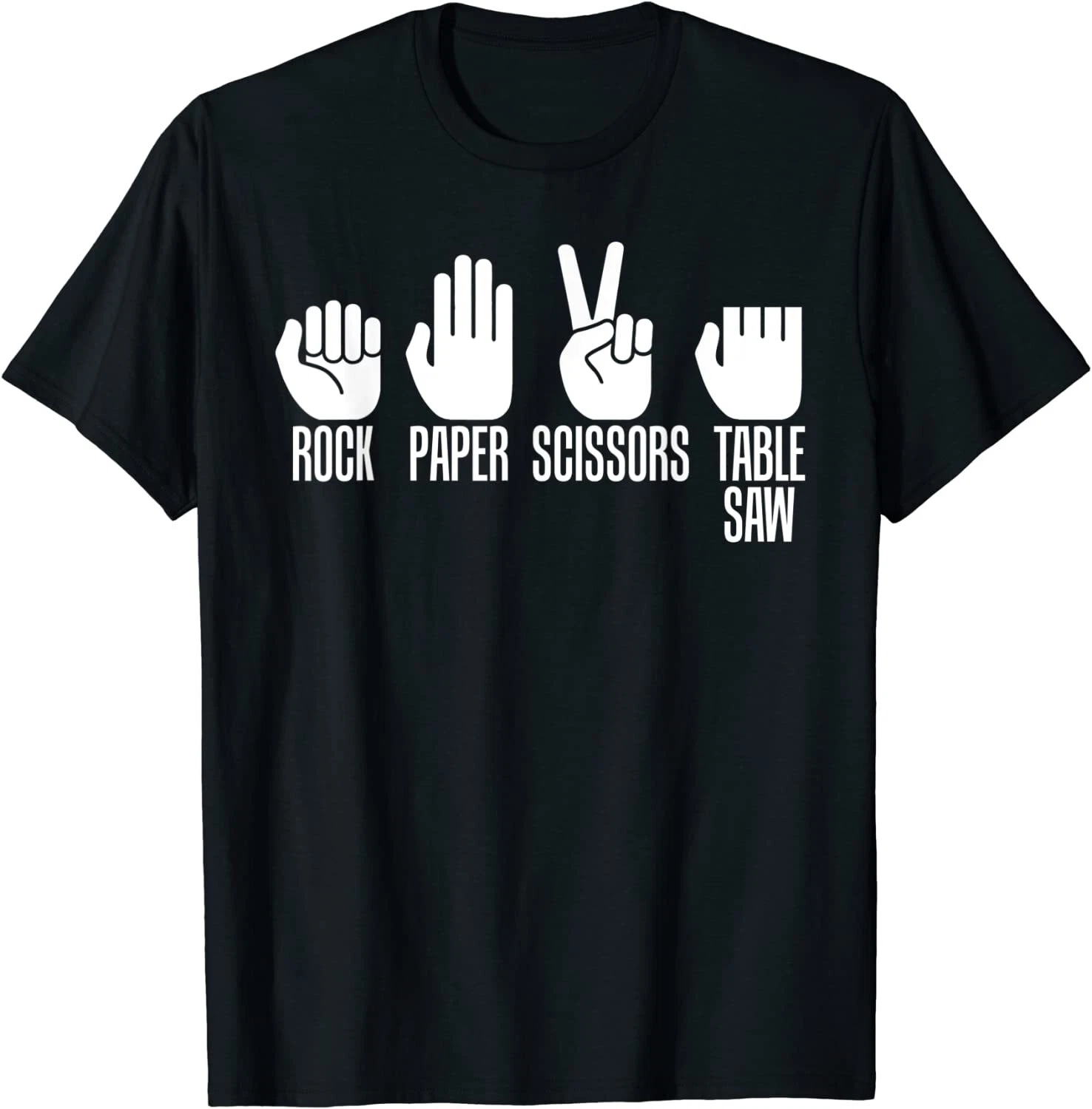 Carpenters Rock Paper Scissor Table Saw Funny Design T-Shirt, for Men ...